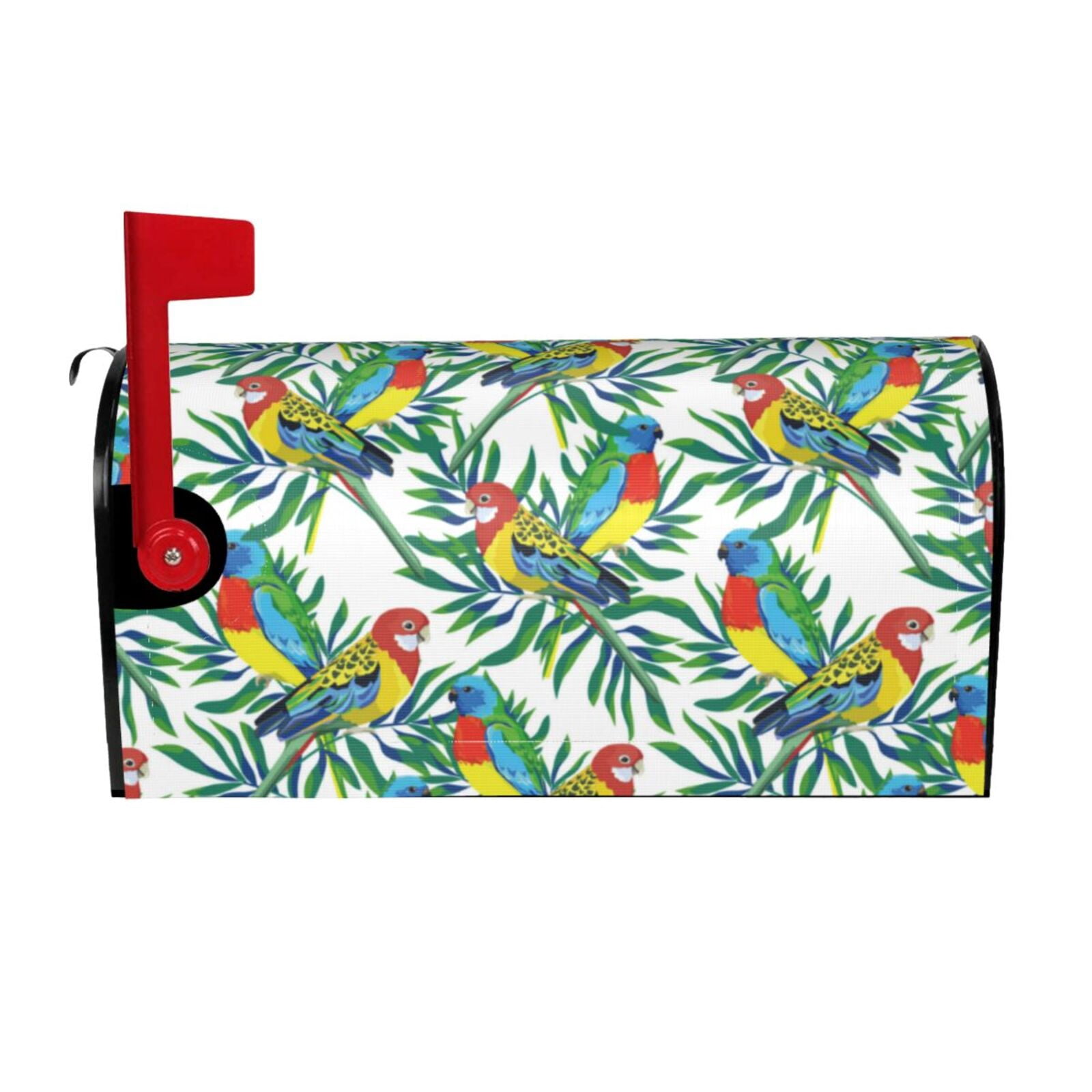 Mailbox Covers Magnetic Standard Size - Colorful Cute Parrot Palm ...