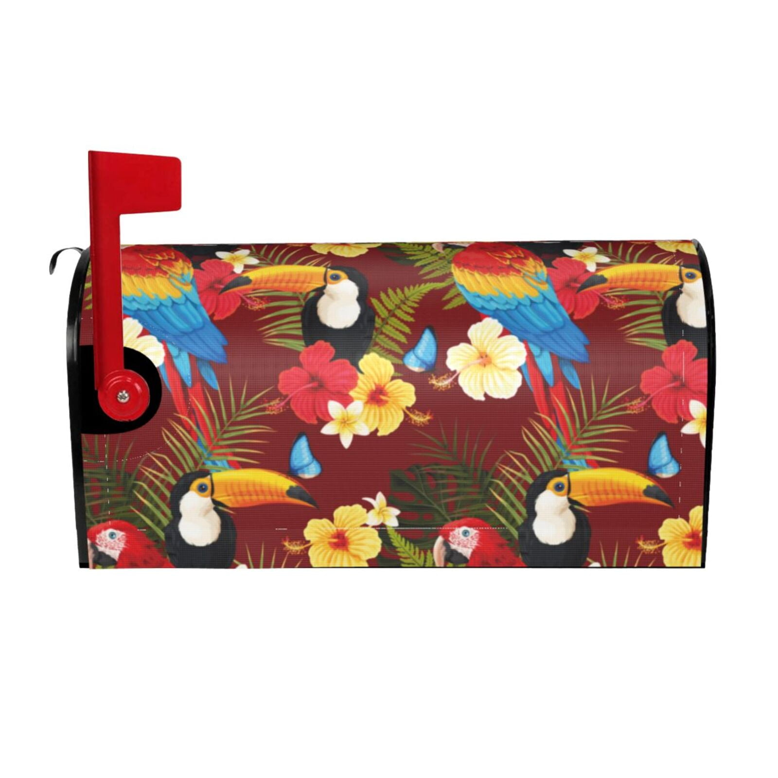 Mailbox Covers Magnetic Standard Size - Colorful Cute Parrot Toucan ...