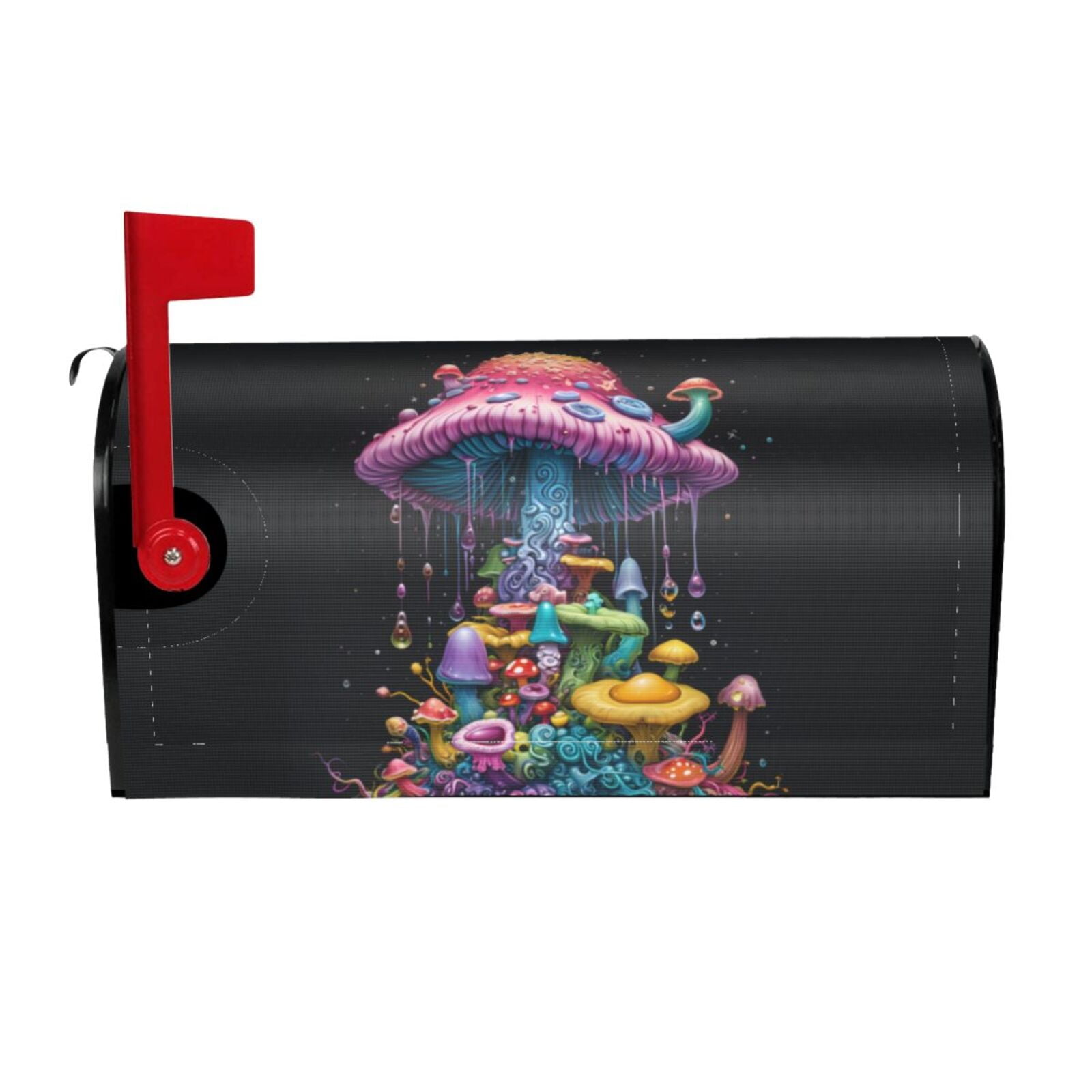 Mailbox Covers Magnetic Standard Size - Colorful Mushroom Waterproof ...