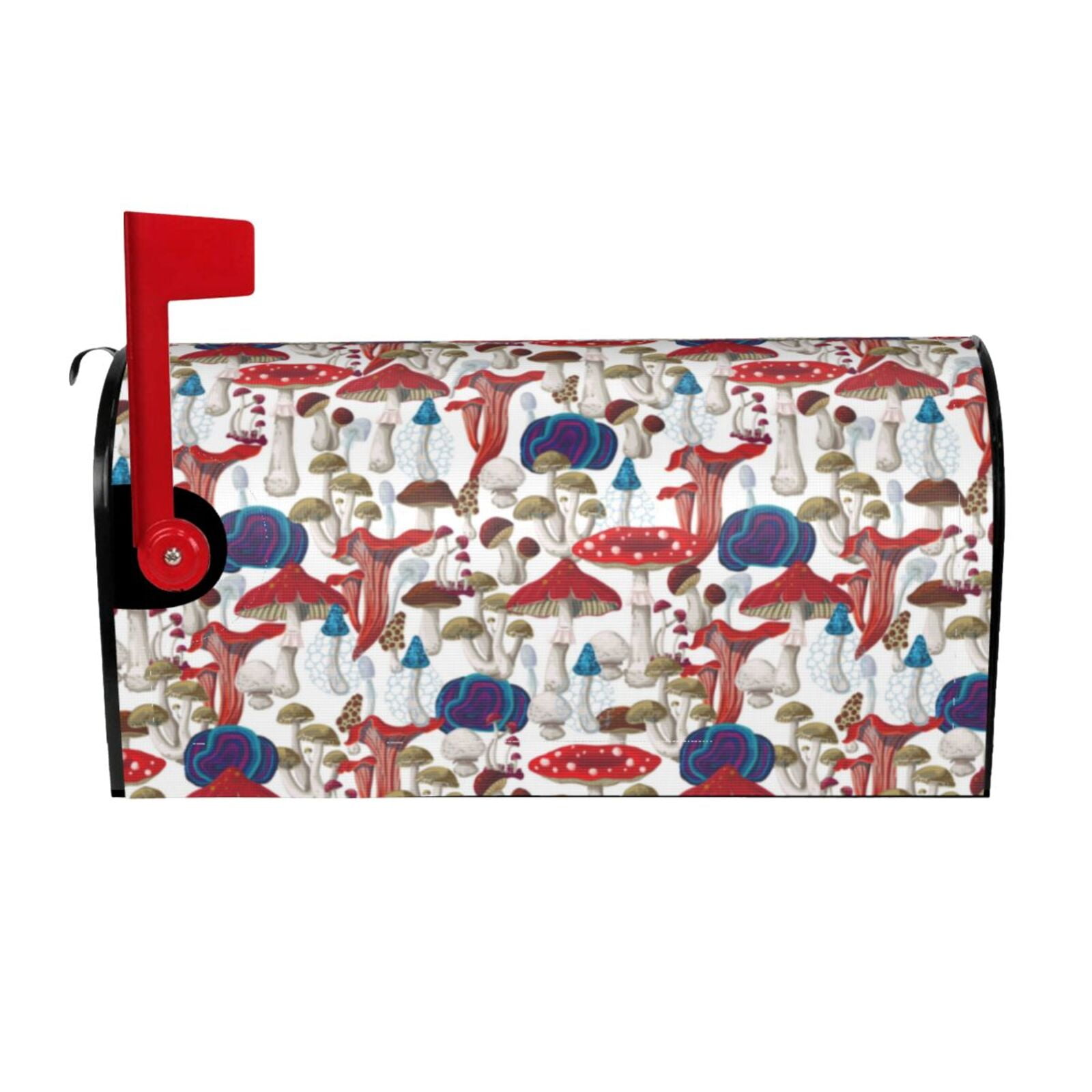 Mailbox Covers Magnetic Standard Size - Colorful Mushrooms (2 ...