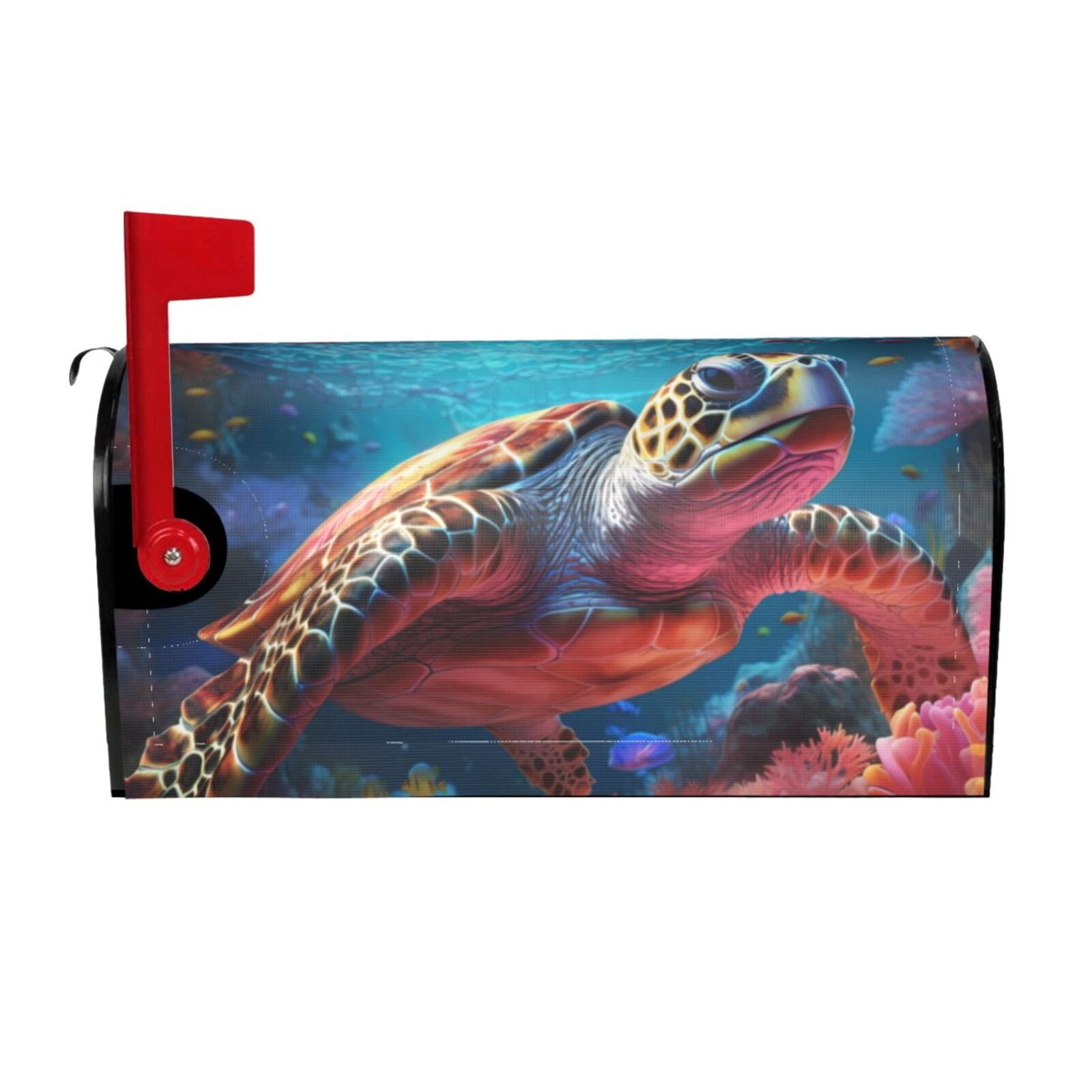 Mailbox Covers Magnetic Standard Size - Colorful Ocean Sea Turtle ...