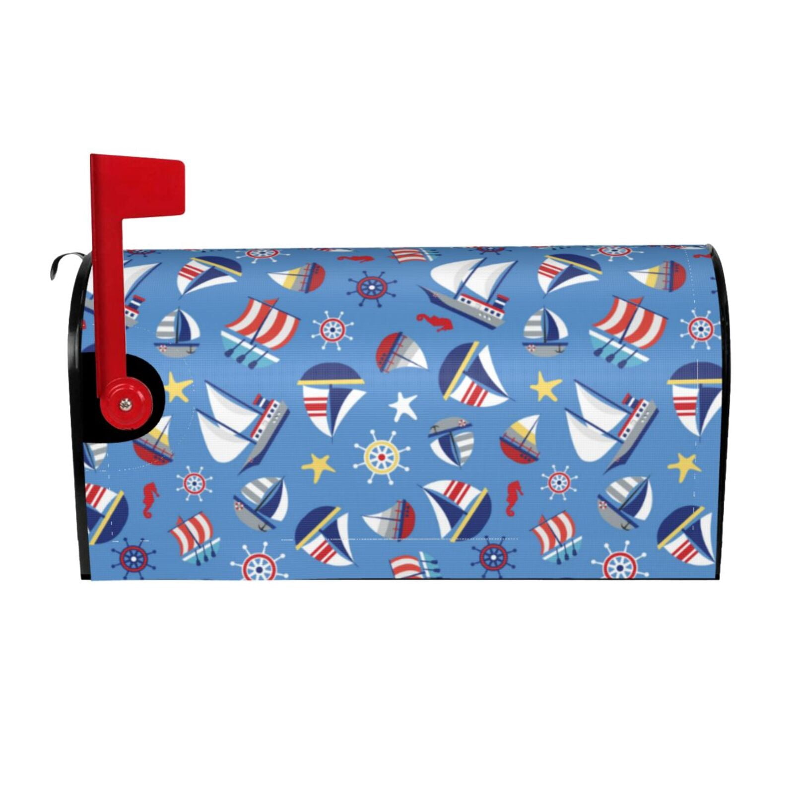 Mailbox Covers Magnetic Standard Size - Colorful Sailing Ship ...