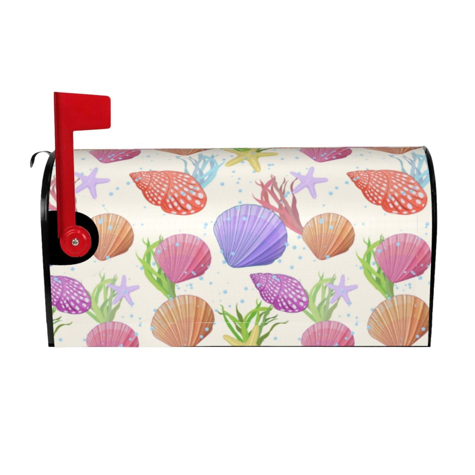 Mailbox Covers Magnetic Standard Size - Colorful Shell Conch Waterproof ...