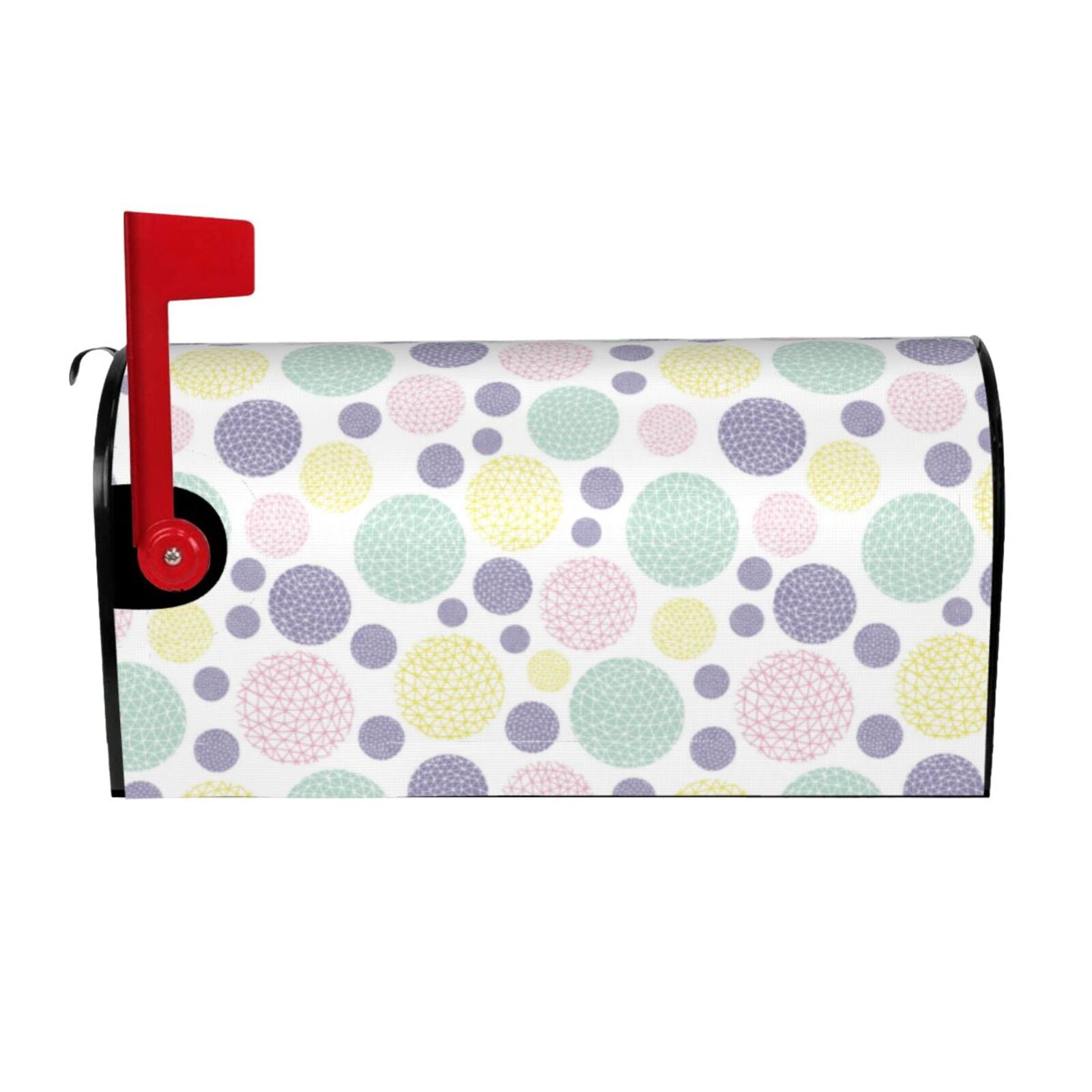 Mailbox Covers Magnetic Standard Size - Colorful Spotty circular ...