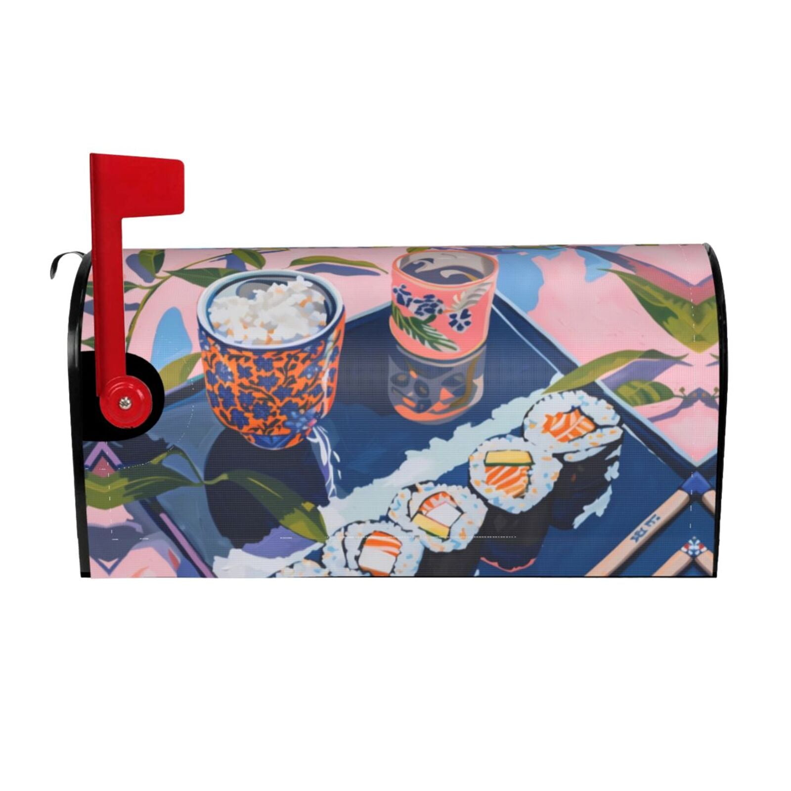 Mailbox Covers Magnetic Standard Size - Colorful Sushi Food Art ...