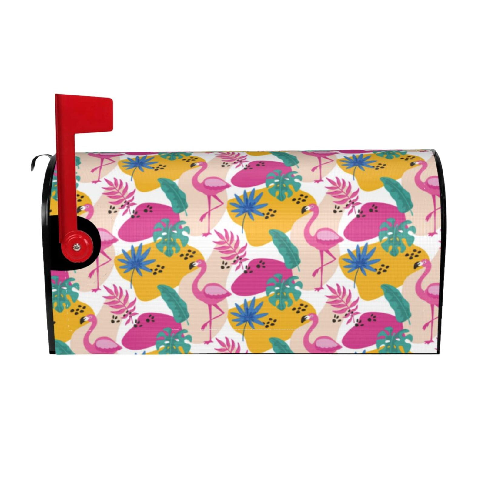 Mailbox Covers Magnetic Standard Size - Colorful flamingo Waterproof ...