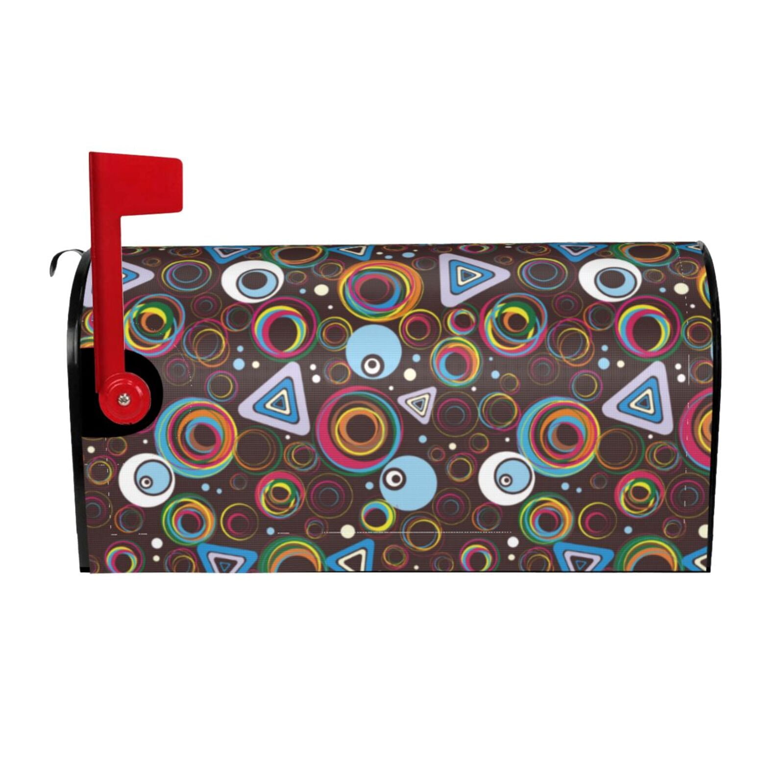 Mailbox Covers Magnetic Standard Size - Colorful geometry_A Waterproof ...