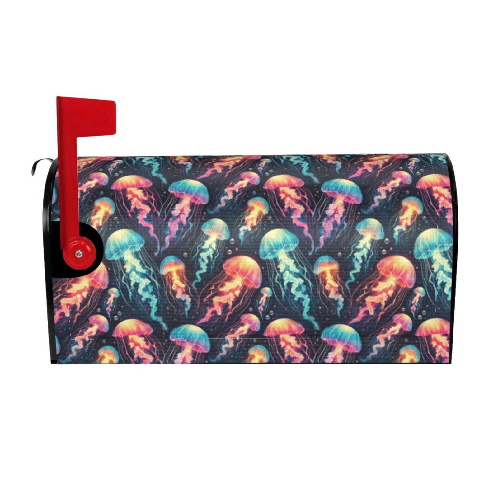 Mailbox Covers Magnetic Standard Size - Colorful jelly jellyfish ...