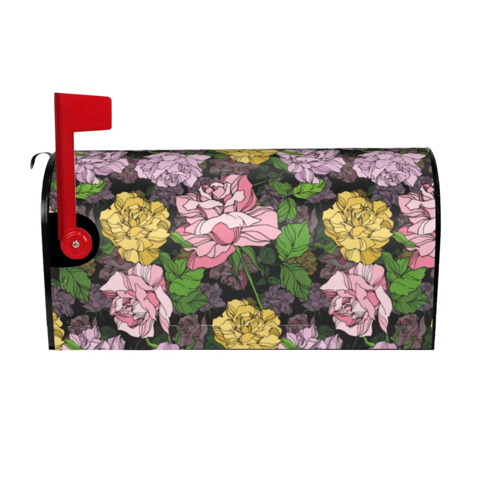 Mailbox Covers Magnetic Standard Size - Colorful roses Waterproof ...
