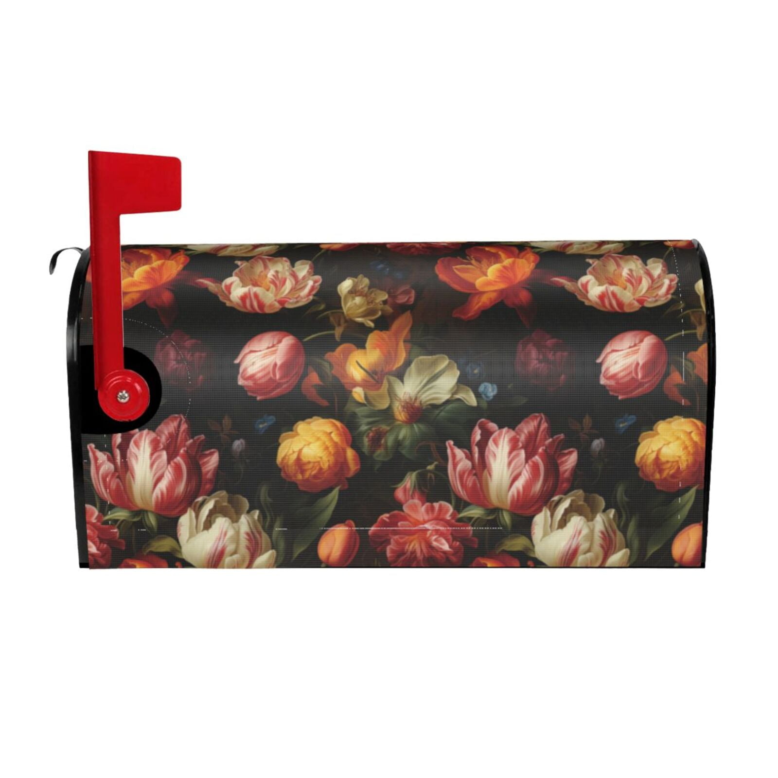 Mailbox Covers Magnetic Standard Size - Colorful tulips Waterproof ...