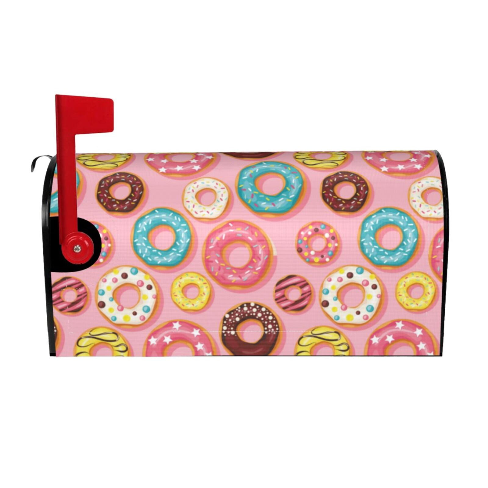 Mailbox Covers Magnetic Standard Size - Colourful Donut Print Pink ...