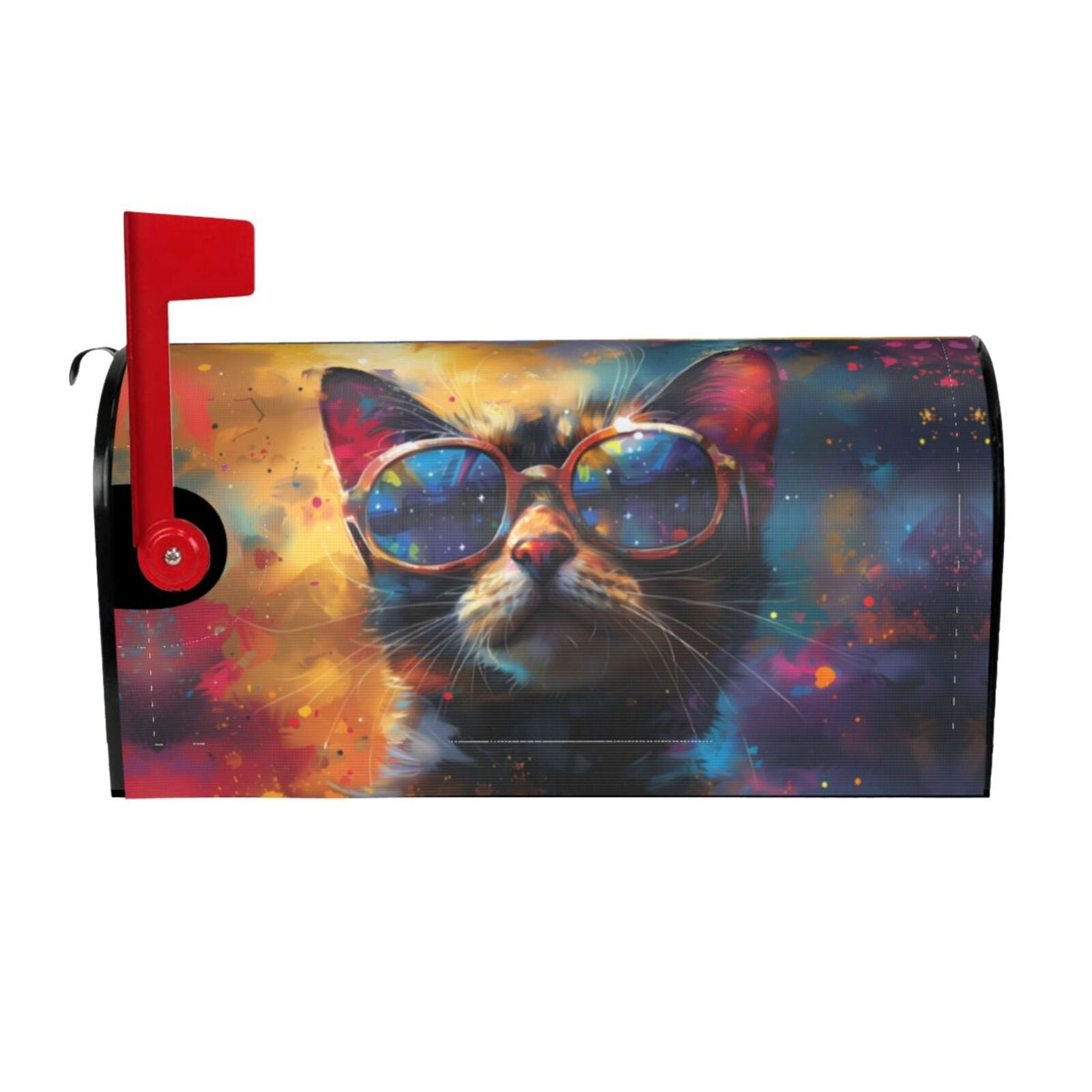 Mailbox Covers Magnetic Standard Size - Cool Cat With Sunglasses ...