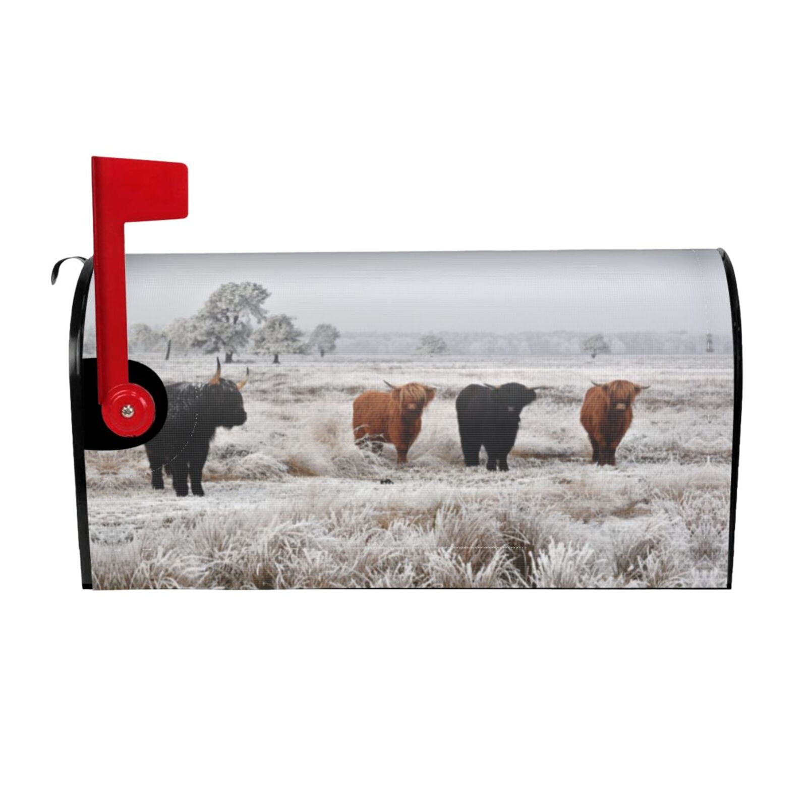 Mailbox Covers Magnetic Standard Size - Cow (2) Waterproof Mailbox ...