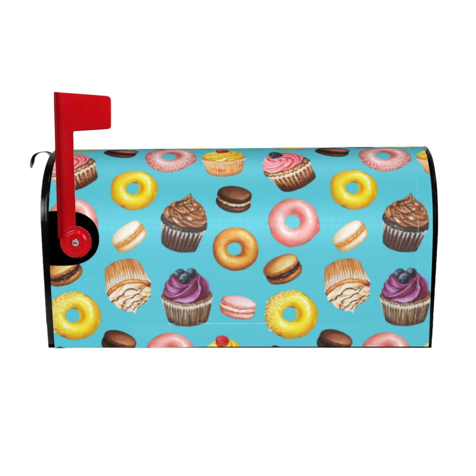 Mailbox Covers Magnetic Standard Size - Cupcake Donut Macaroon Prints ...