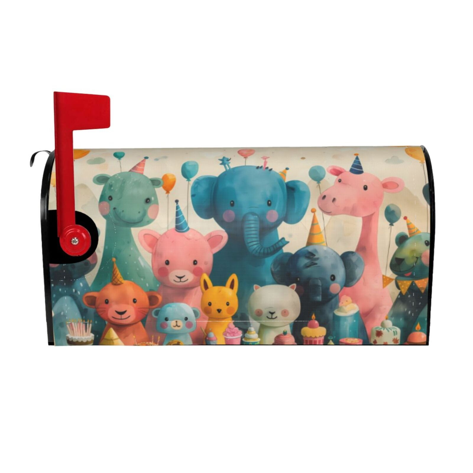 Mailbox Covers Magnetic Standard Size - Cute Animal Party Waterproof ...