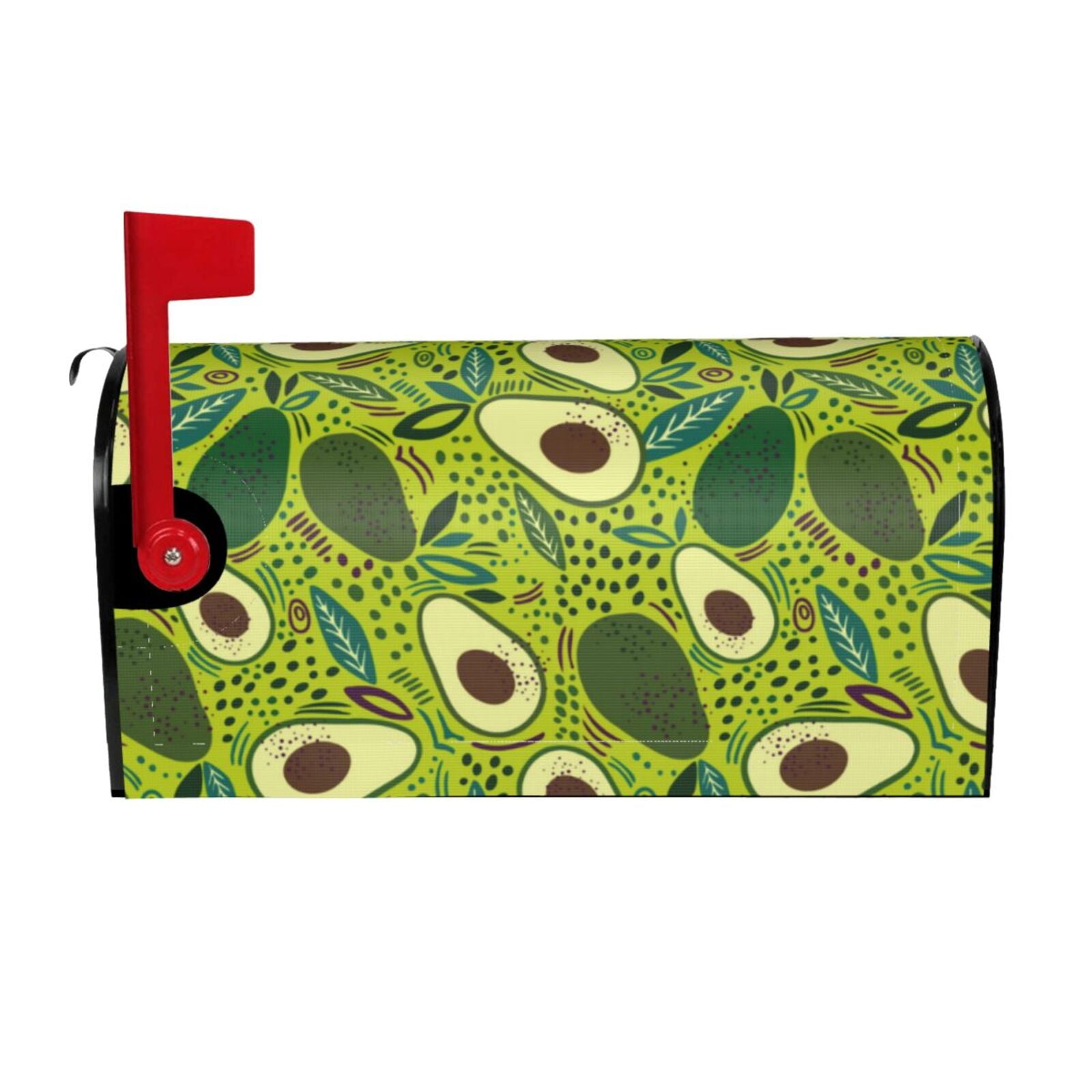 Mailbox Covers Magnetic Standard Size - Cute Avocado Blue Leaves ...