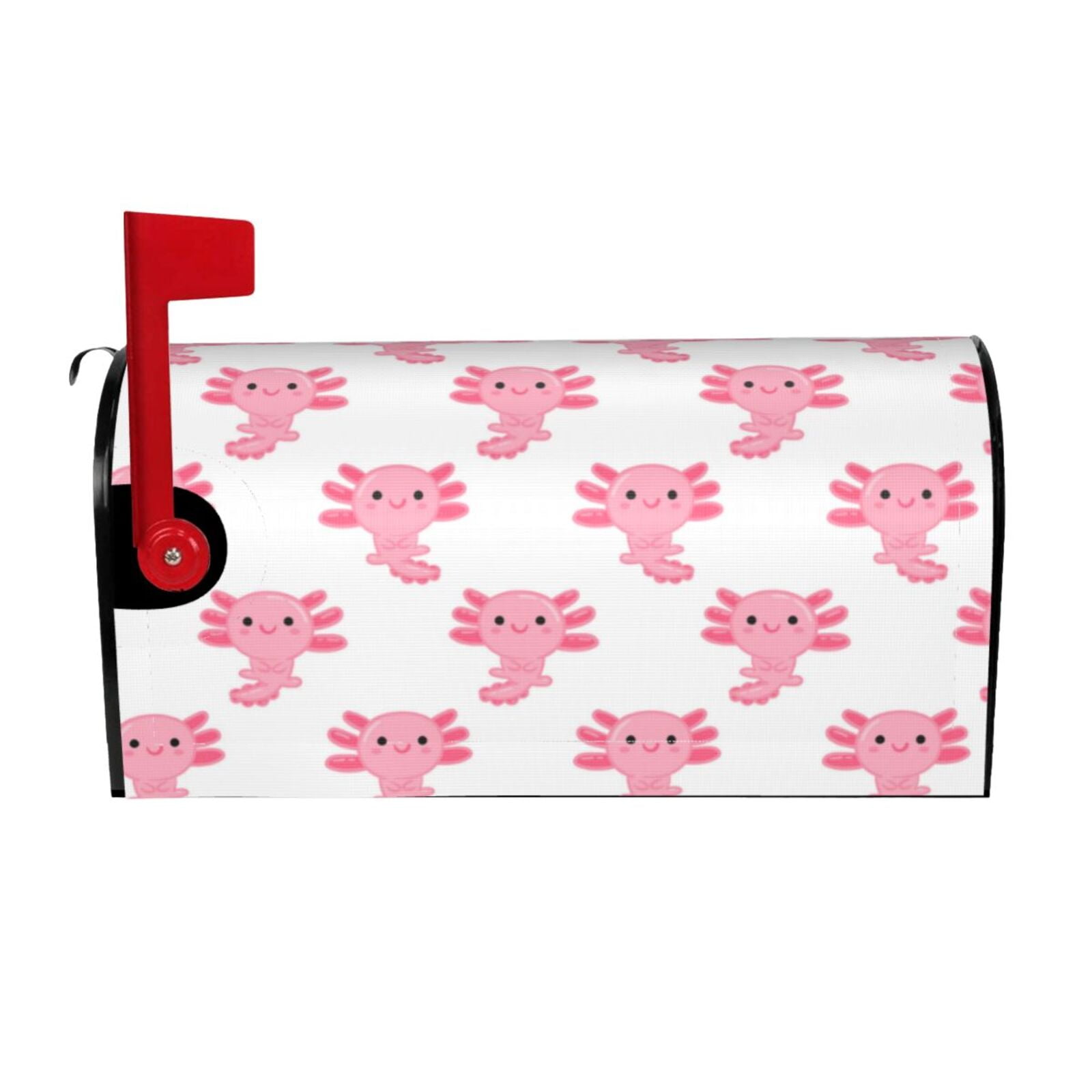 Mailbox Covers Magnetic Standard Size - Cute Axolotl pink Waterproof ...