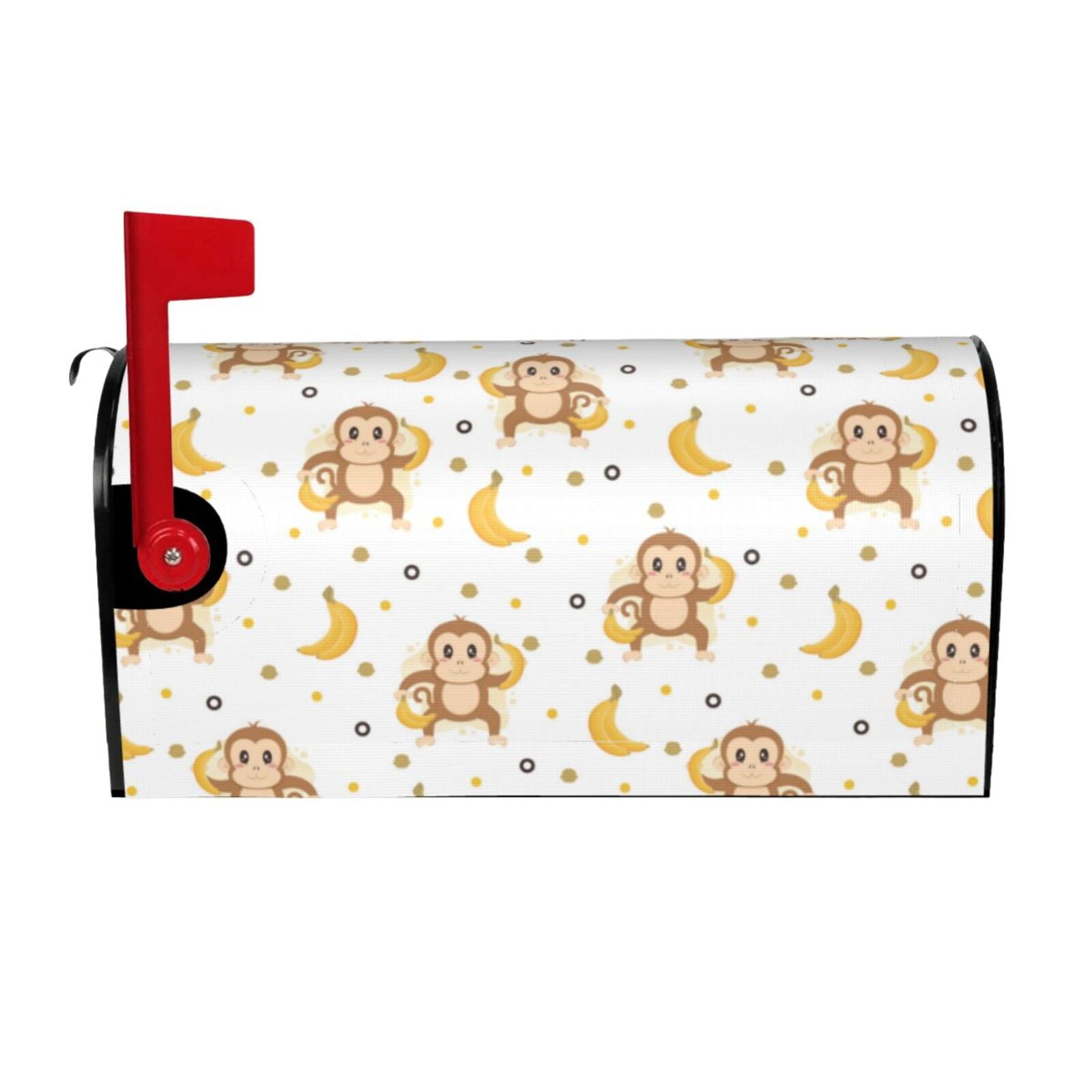 Mailbox Covers Magnetic Standard Size - Cute Banana Monkey Waterproof ...