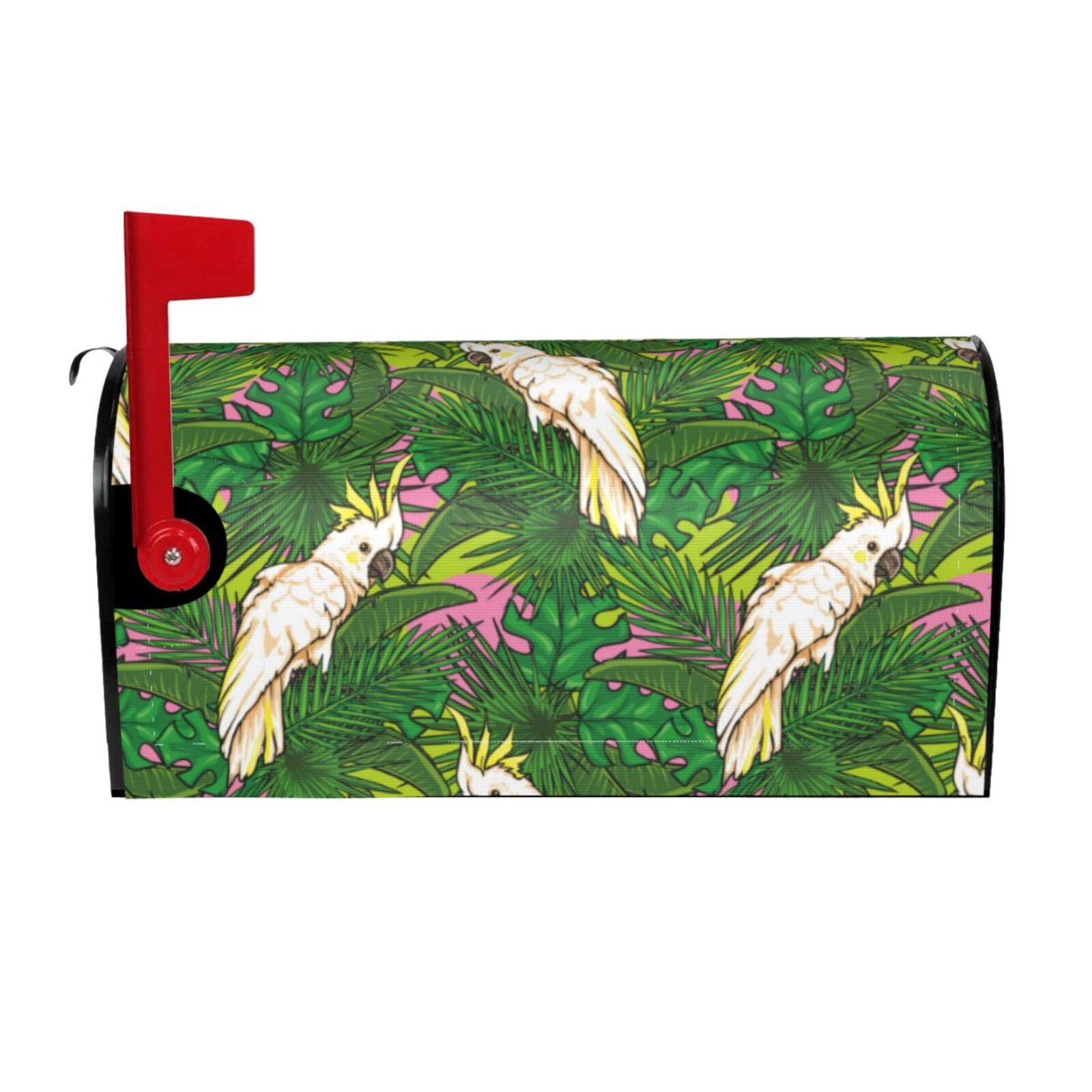 Mailbox Covers Magnetic Standard Size - Cute Cartoon Cockatoo Parrot ...