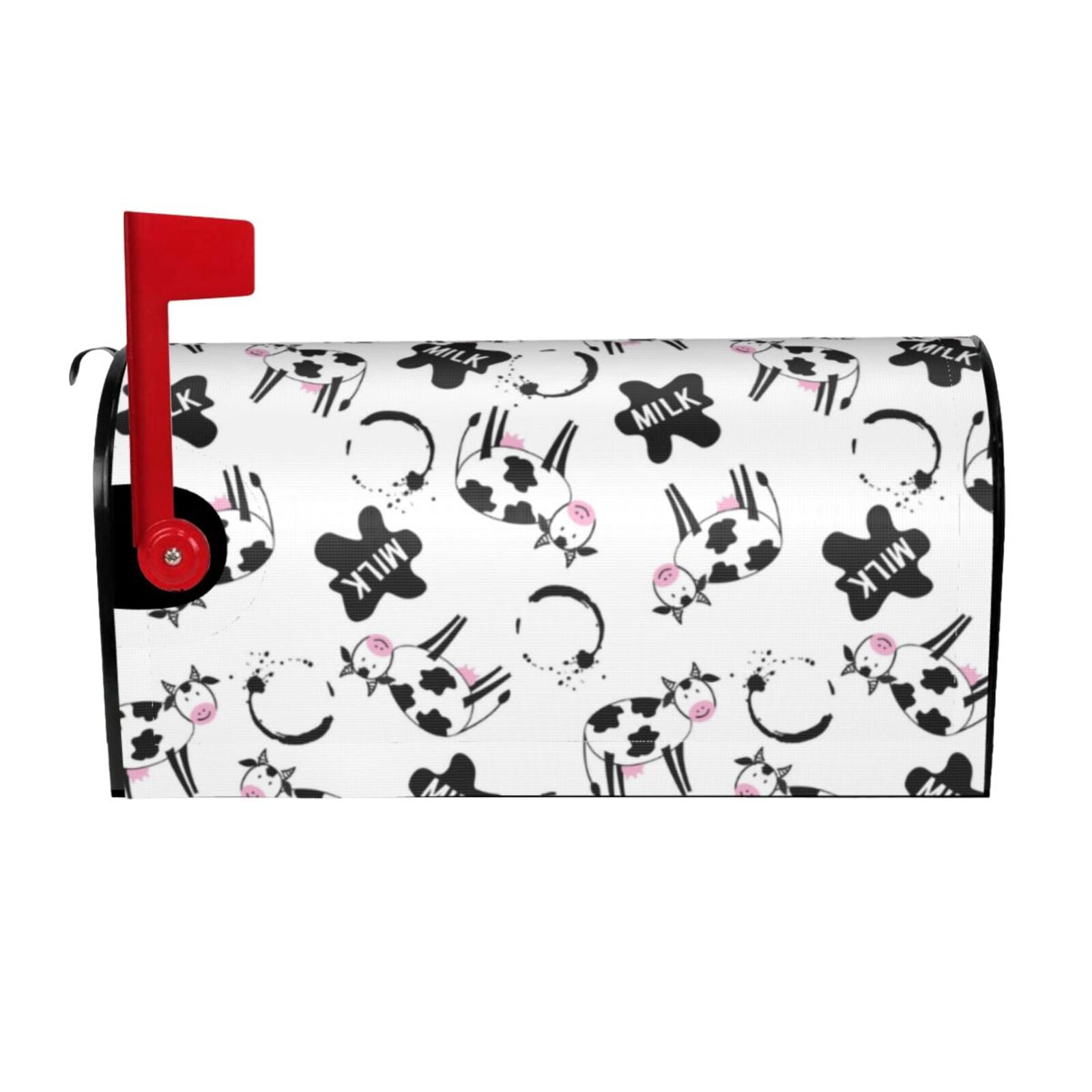 Mailbox Covers Magnetic Standard Size - Cute Cow and Milk Stains ...