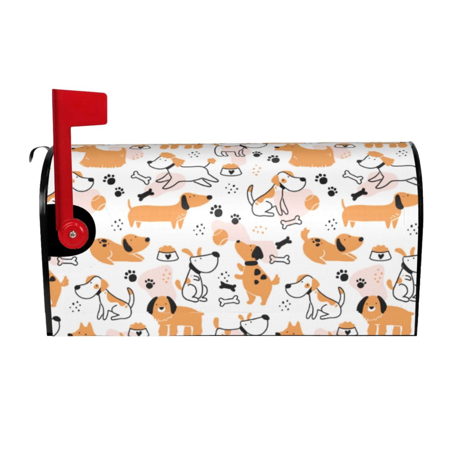 Mailbox Covers Magnetic Standard Size - Cute Dog Puppy print Waterproof ...