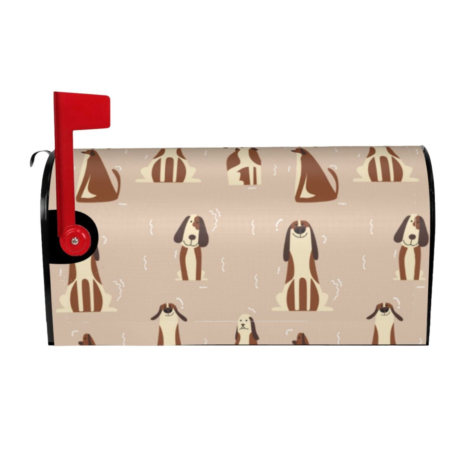 Mailbox Covers Magnetic Standard Size - Cute Dog Puppy striped ...