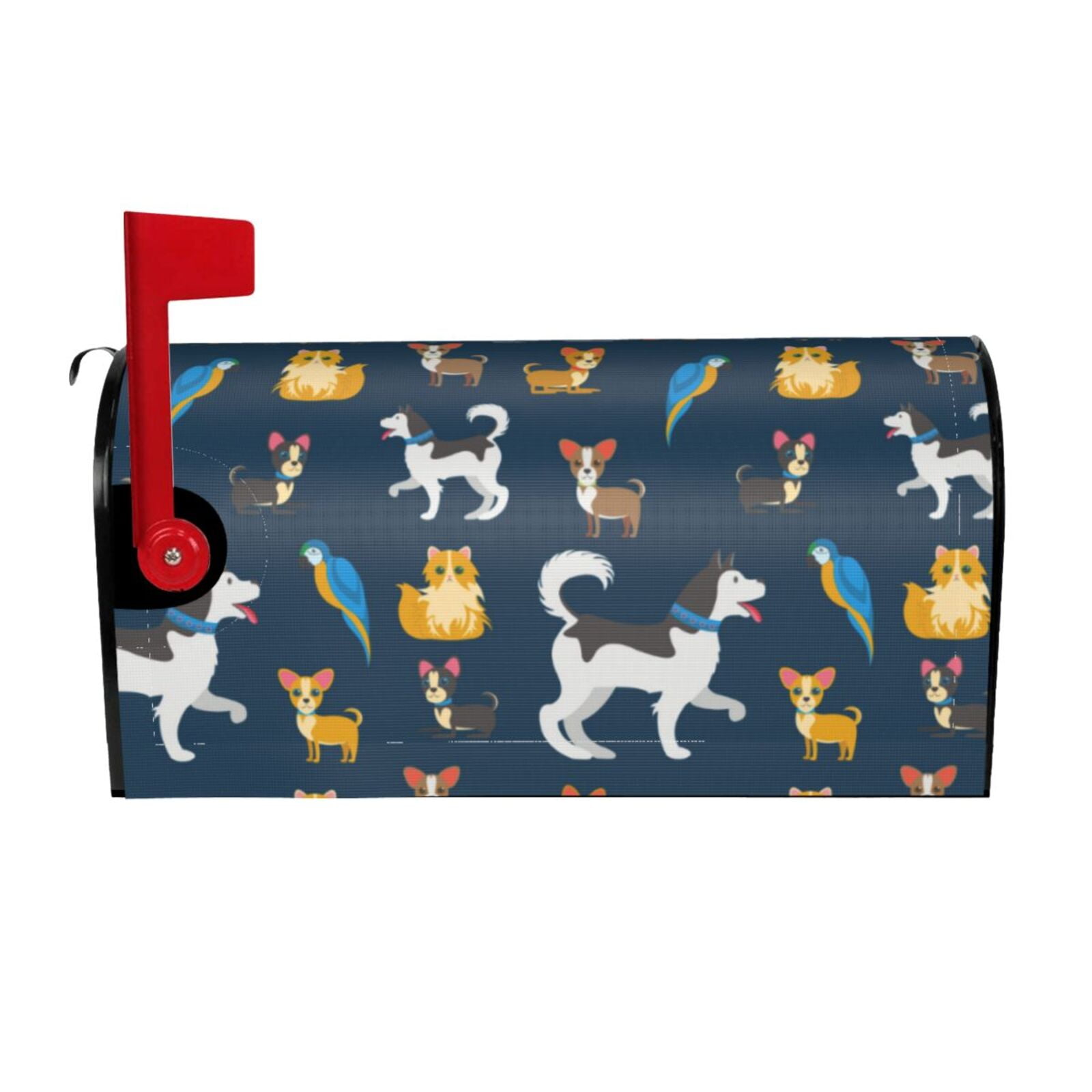 Mailbox Covers Magnetic Standard Size - Cute Dog bird cat Waterproof ...
