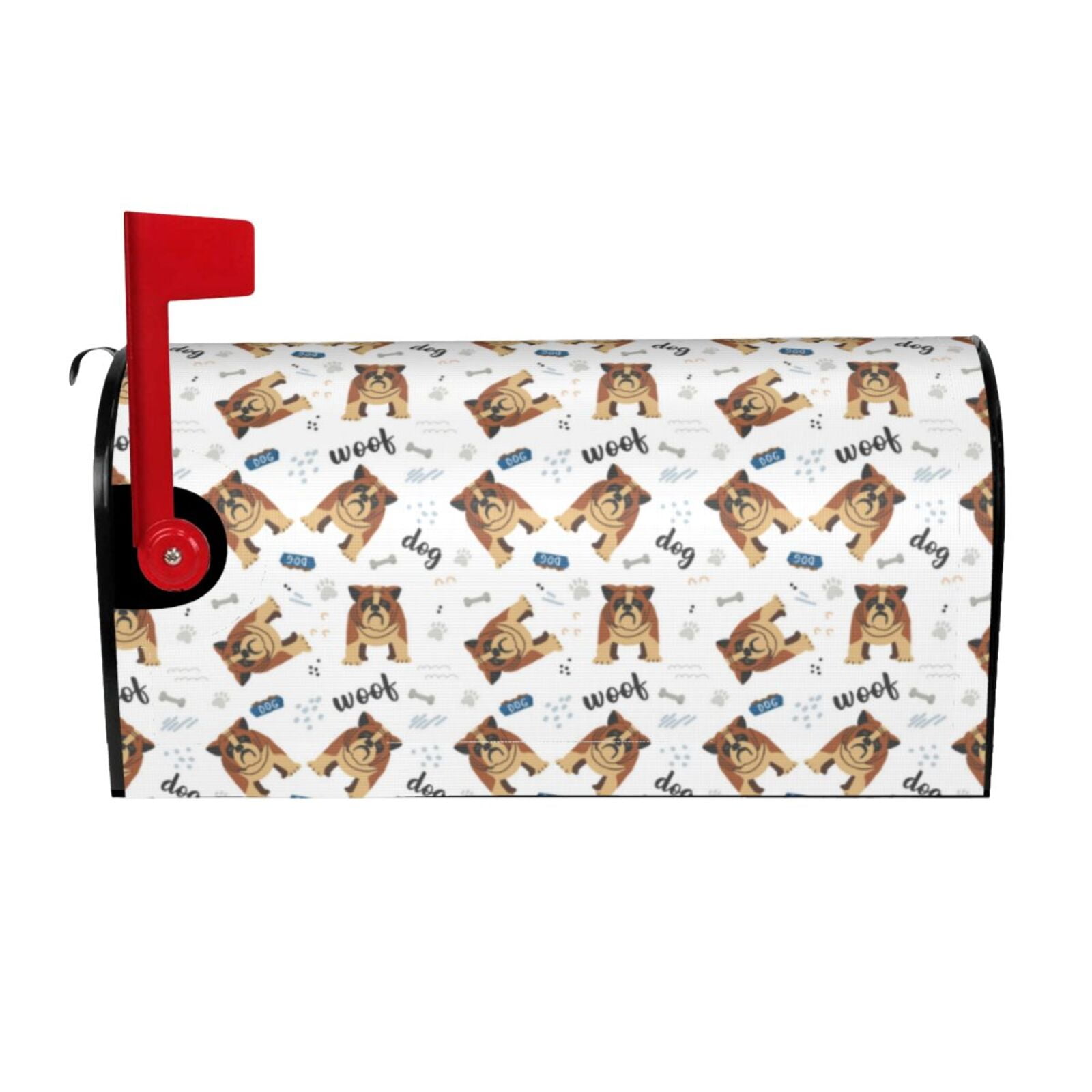 Mailbox Covers Magnetic Standard Size - Cute Dog woof Waterproof ...