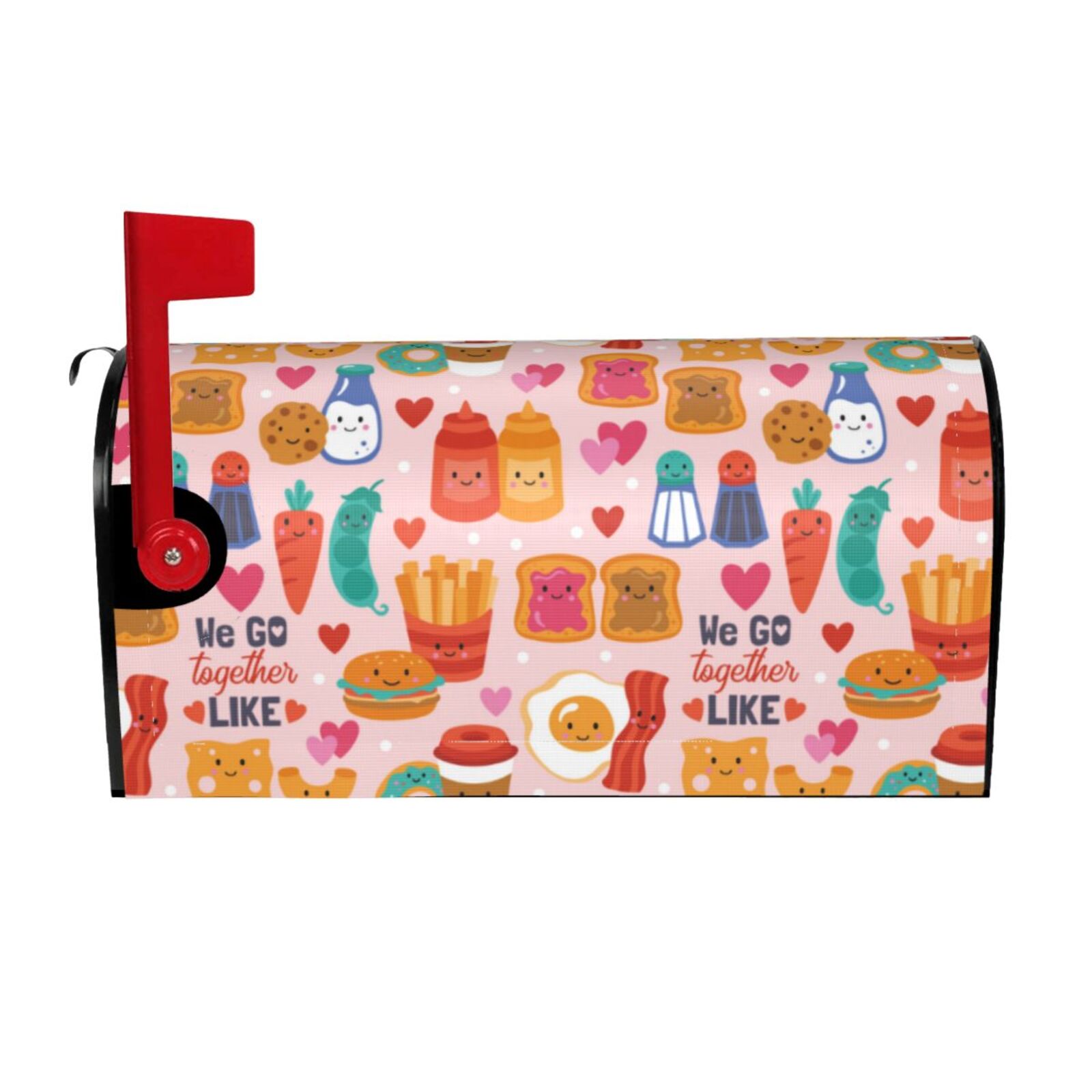 Mailbox Covers Magnetic Standard Size - Cute Food Egg Bread Fries ...
