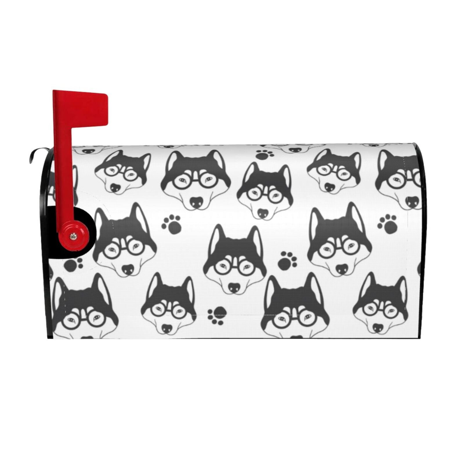 Mailbox Covers Magnetic Standard Size - Cute Glasses Husky Funny ...