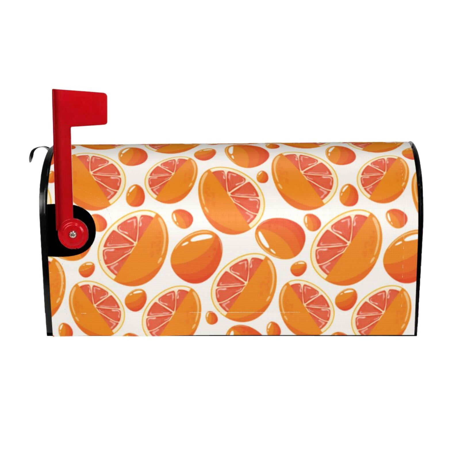 Mailbox Covers Magnetic Standard Size - Cute Juicy Red Orange ...