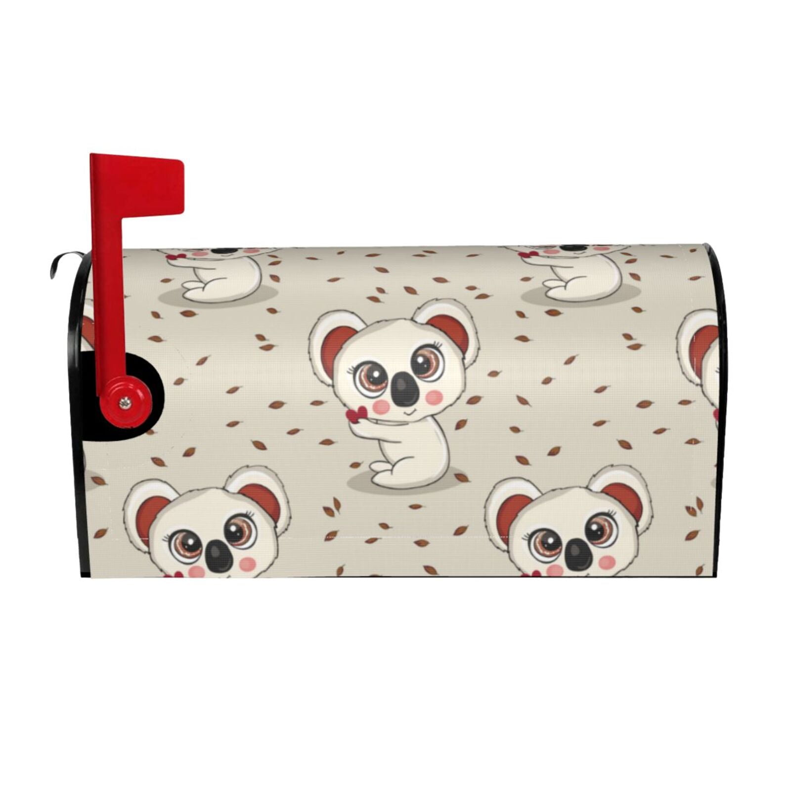 Mailbox Covers Magnetic Standard Size - Cute Koala Off White Waterproof ...