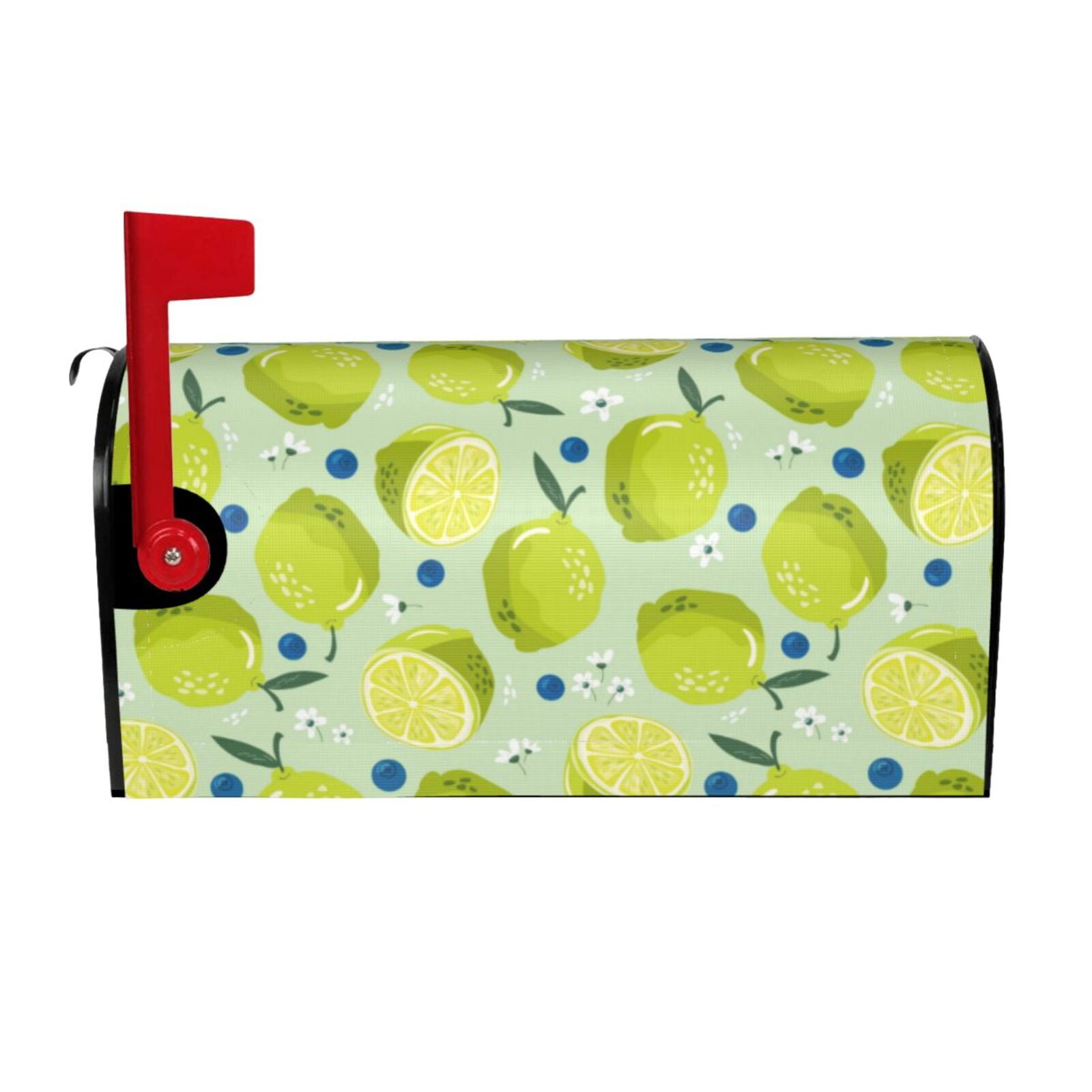 Mailbox Covers Magnetic Standard Size - Cute Lemon Flowers Blueberry ...