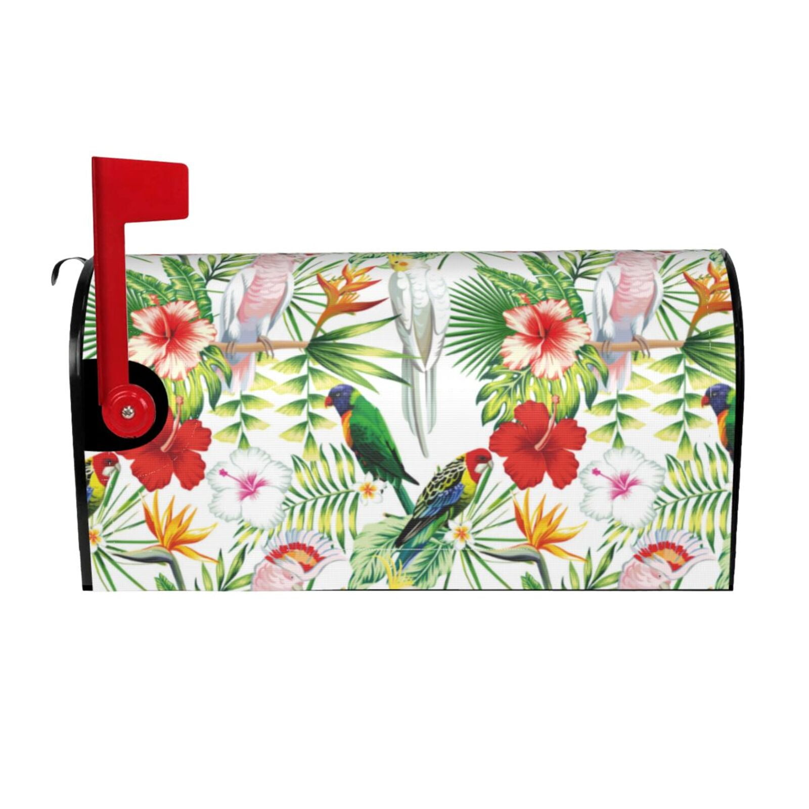 Mailbox Covers Magnetic Standard Size - Cute Painted Cute Parrot Bird ...