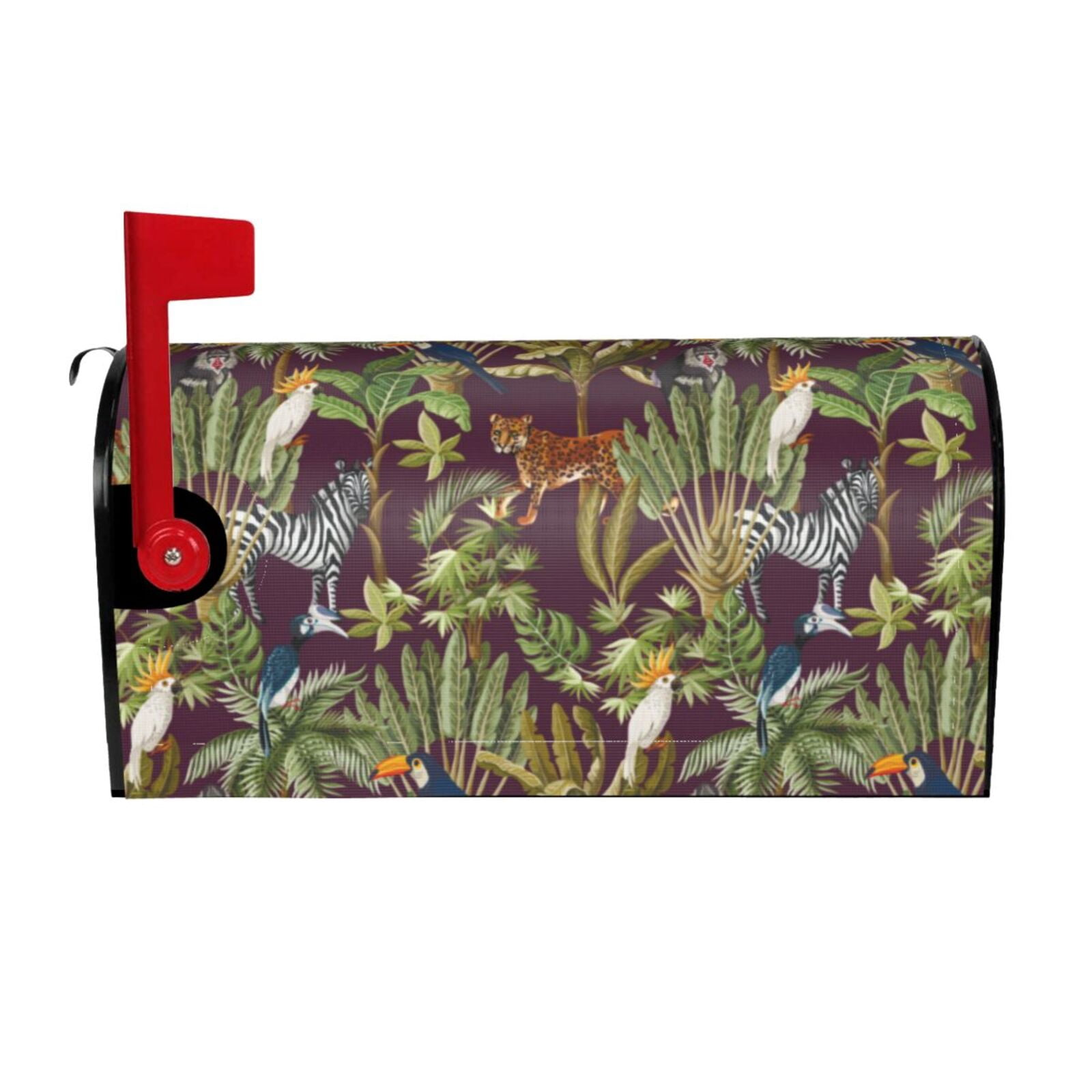 Mailbox Covers Magnetic Standard Size - Cute Parrot Baboon Leopard ...