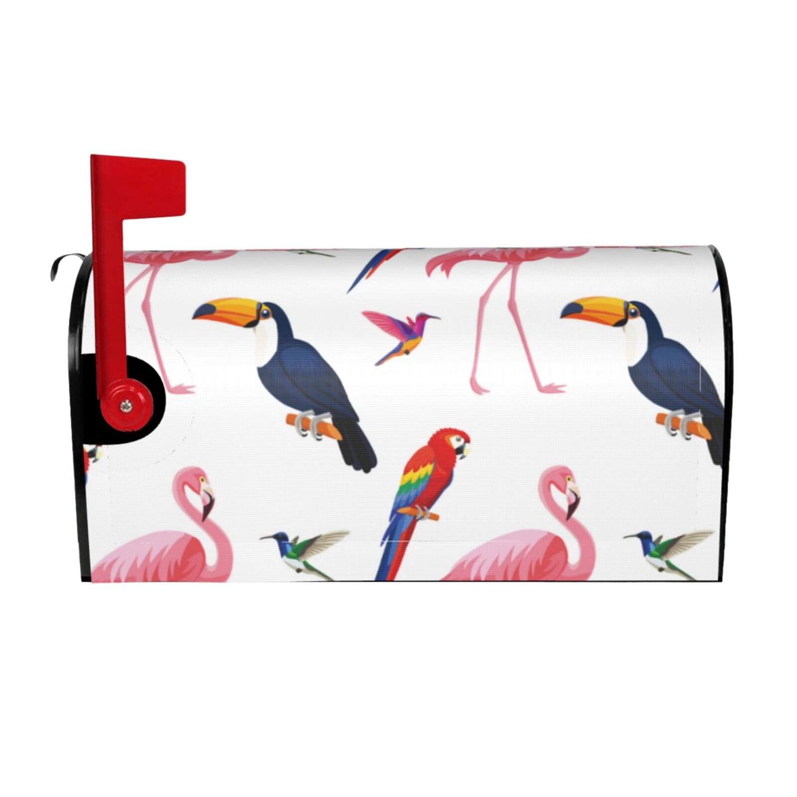 Mailbox Covers Magnetic Standard Size - Cute Parrot Flamingo Toucan ...