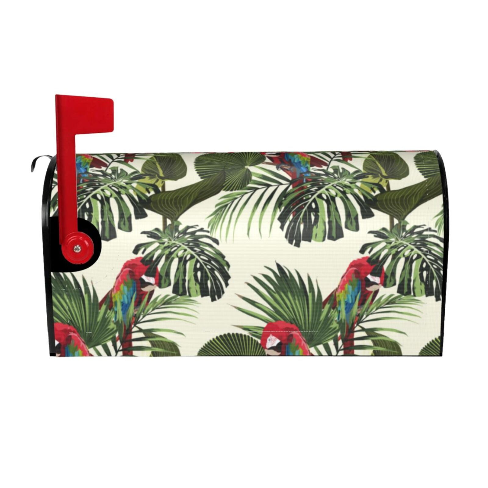 Mailbox Covers Magnetic Standard Size - Cute Parrot Palm Leaves ...