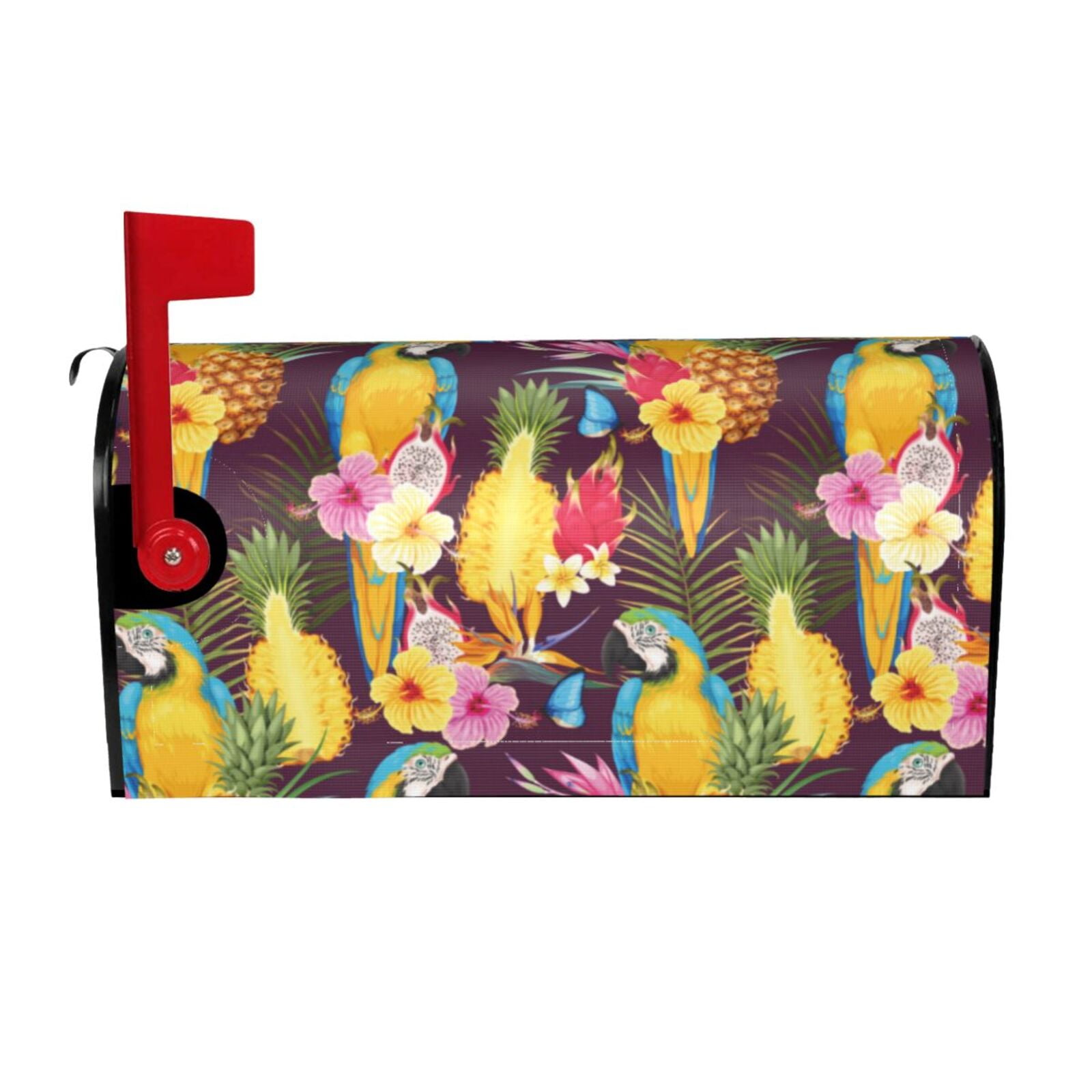 Mailbox Covers Magnetic Standard Size - Cute Parrot Pitaya Flower ...