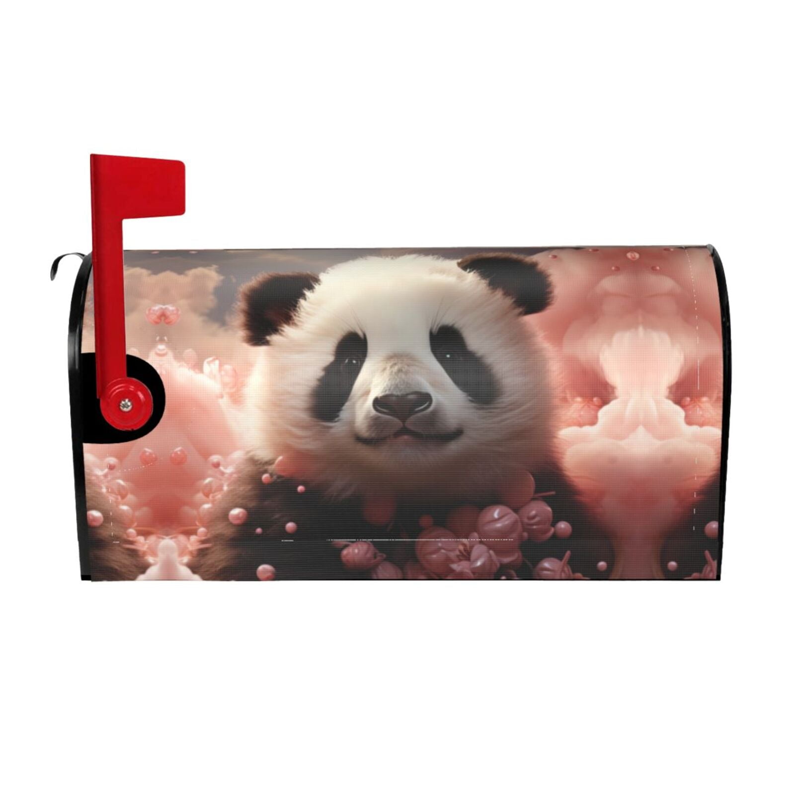 Mailbox Covers Magnetic Standard Size - Cute Pink Cloud Panda ...