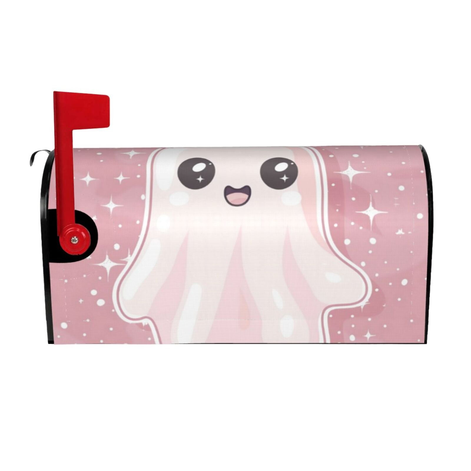 Mailbox Covers Magnetic Standard Size - Cute Pink Halloween Ghost A ...