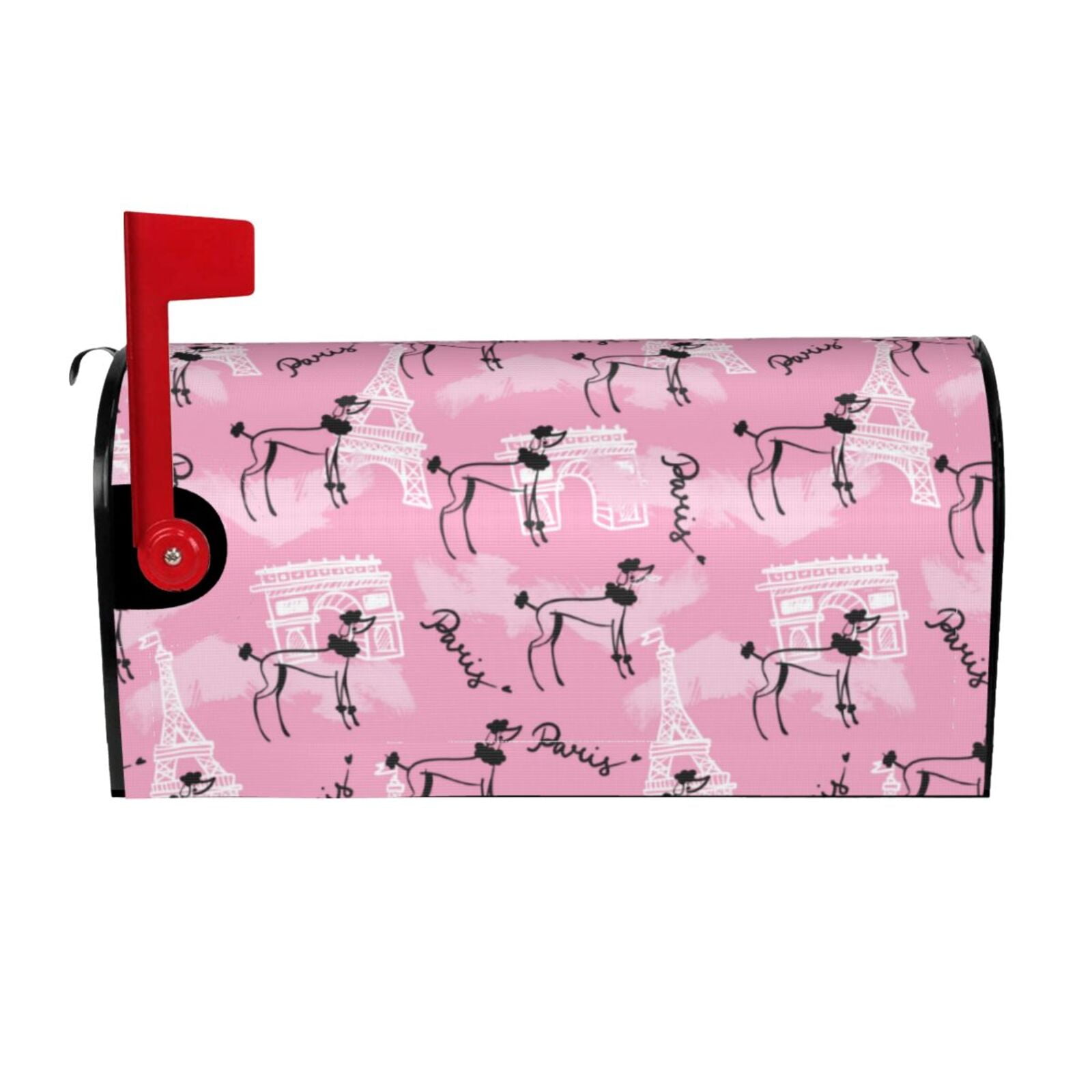 Mailbox Covers Magnetic Standard Size - Cute Poodle Dog Pink_A ...