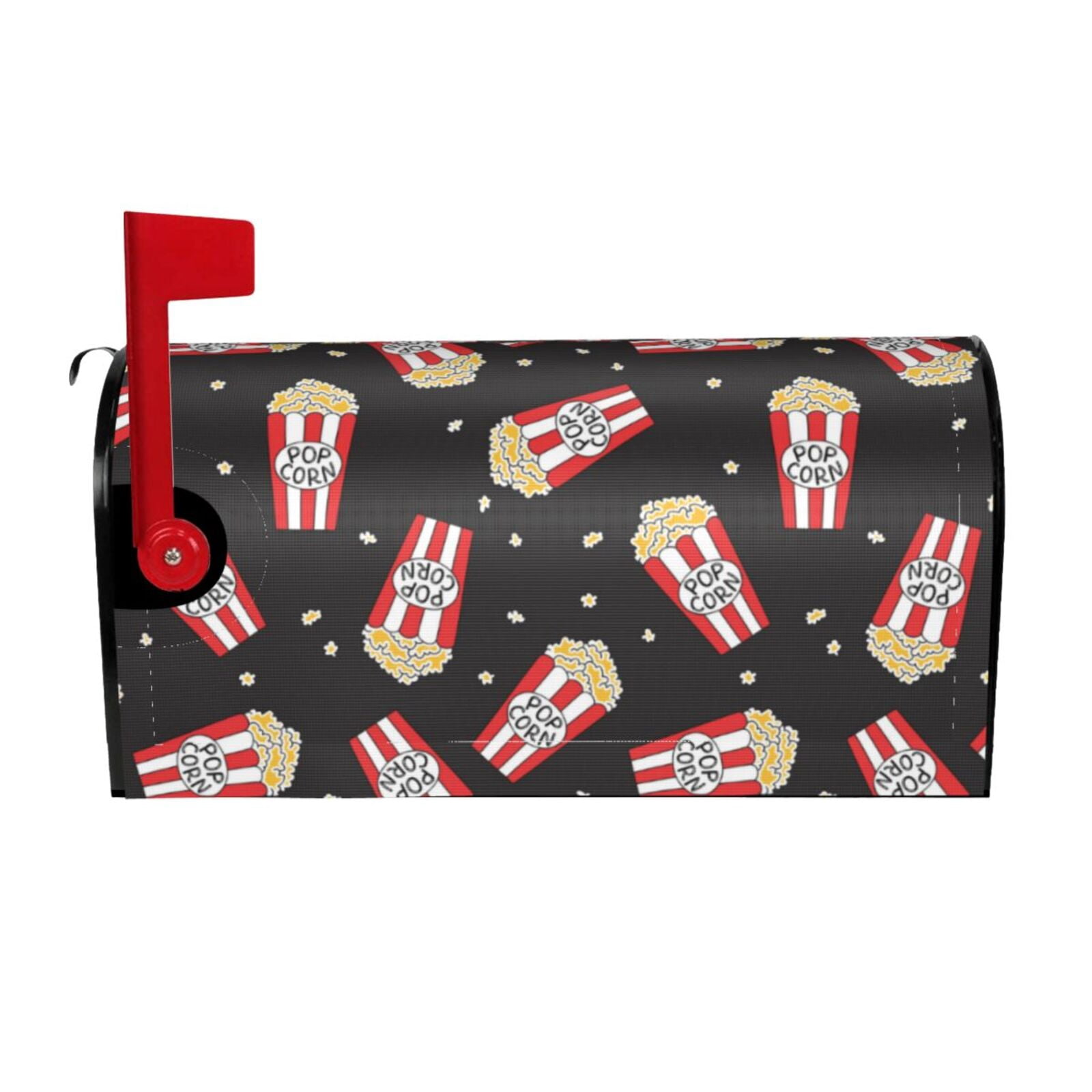 Mailbox Covers Magnetic Standard Size - Cute Popcorn Starry Sky Black ...