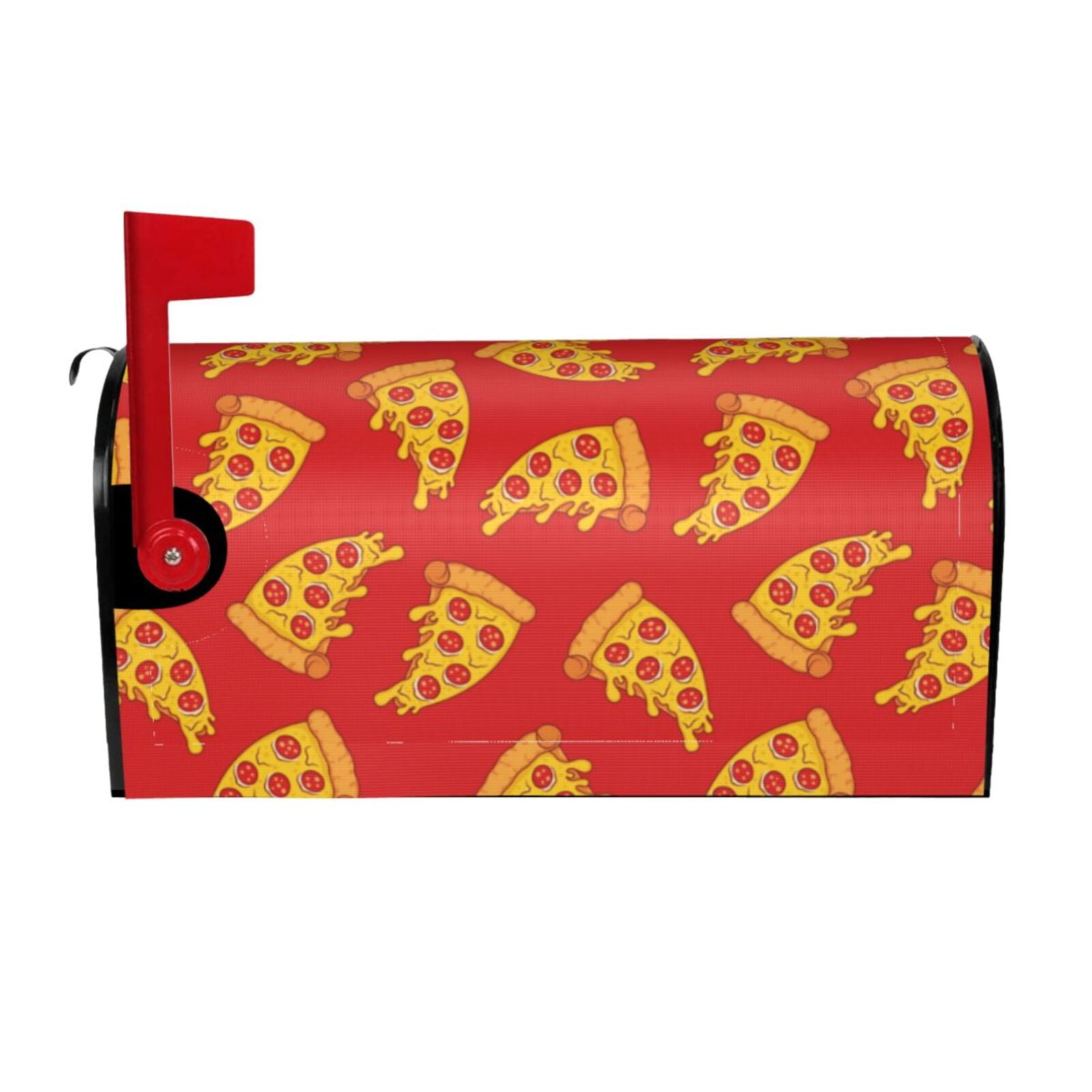 Mailbox Covers Magnetic Standard Size - Cute Red Pizza Waterproof ...