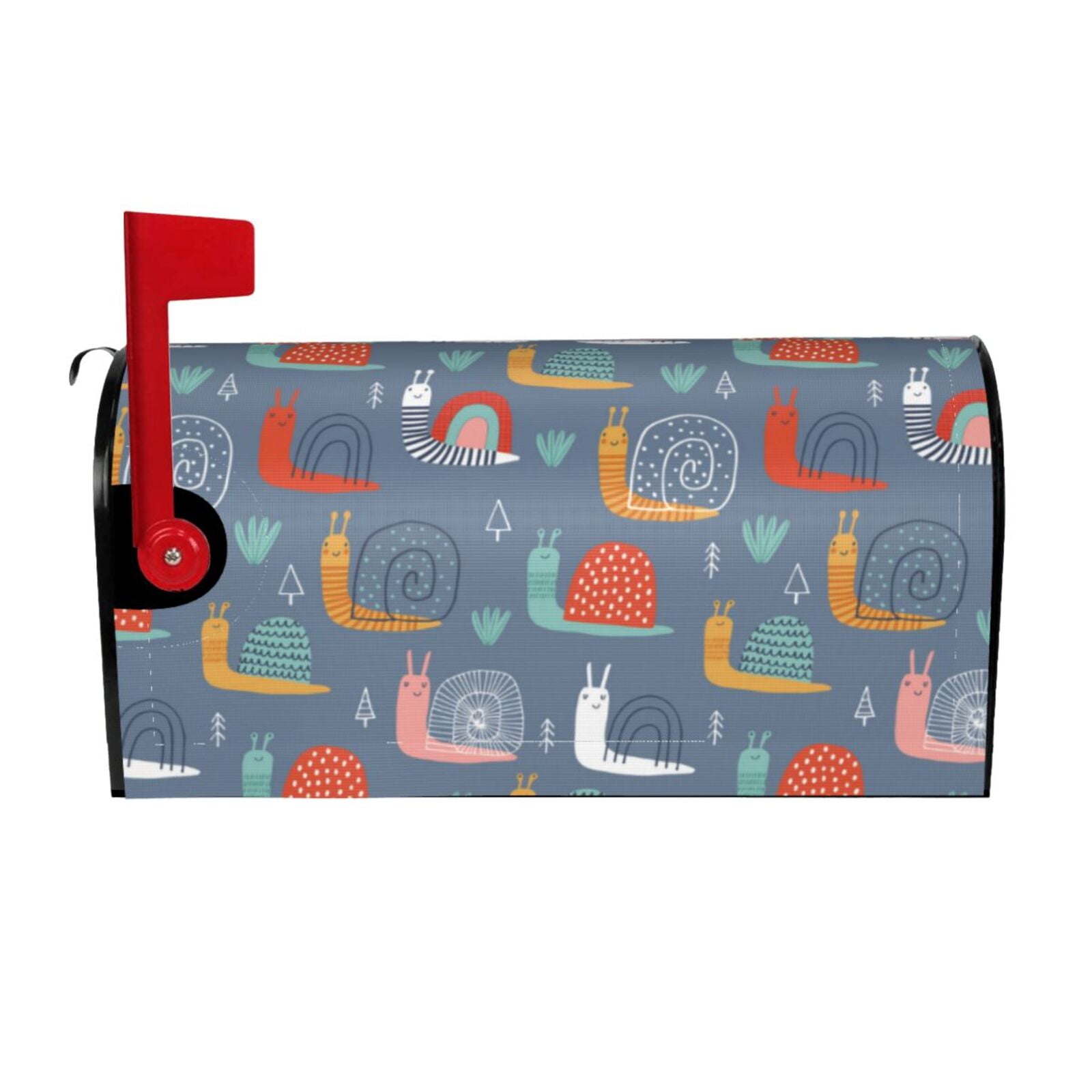 Mailbox Covers Magnetic Standard Size - Cute Snail Doodle Waterproof ...