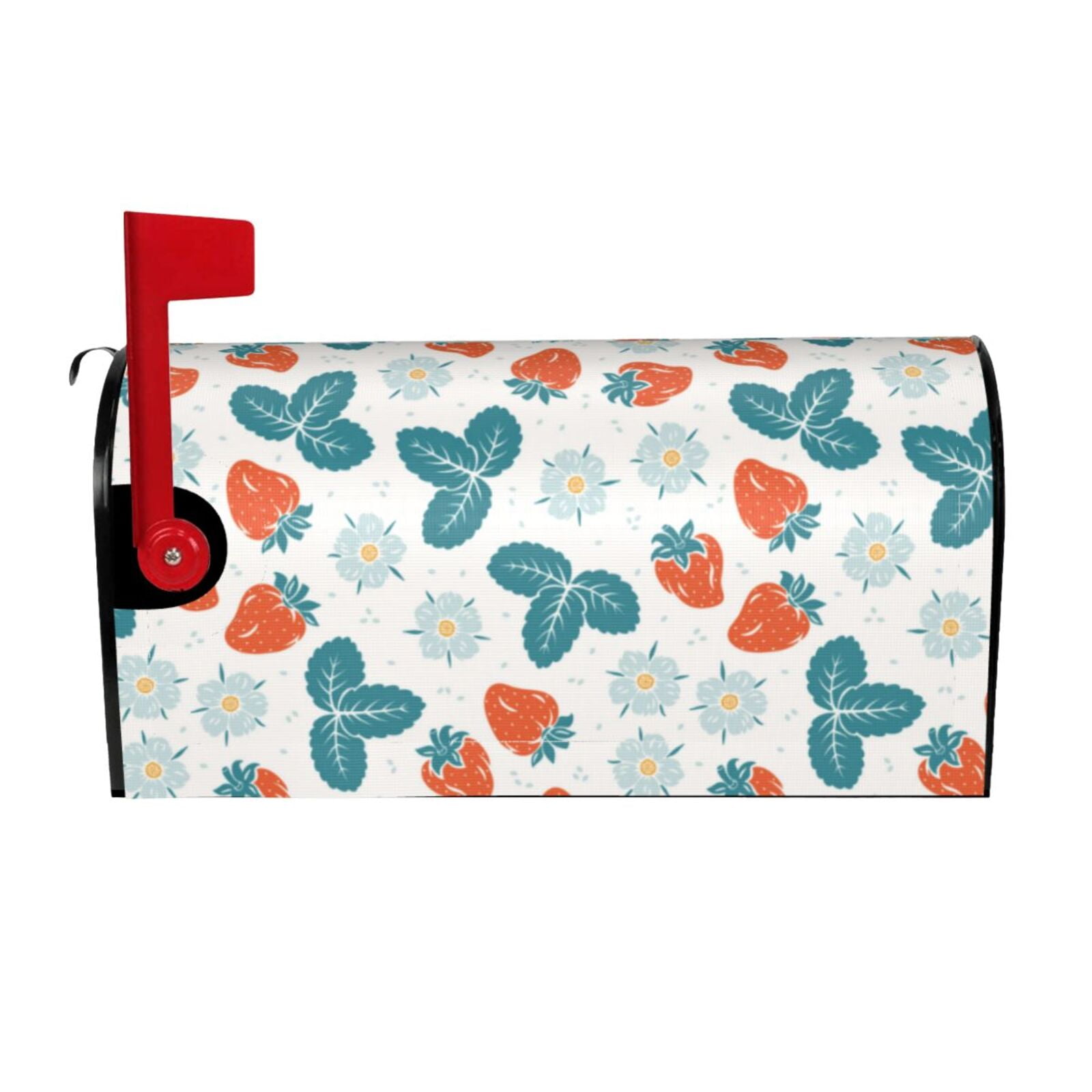 Mailbox Covers Magnetic Standard Size - Cute Strawberry Light Blue ...