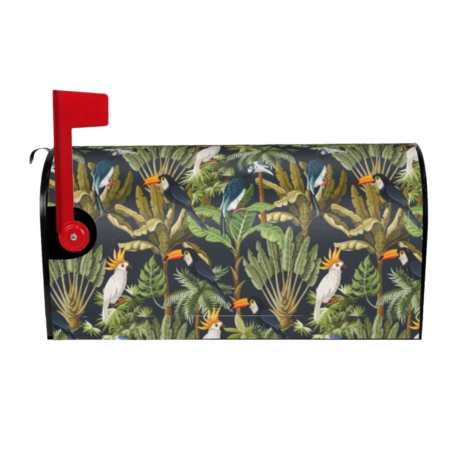 Mailbox Covers Magnetic Standard Size - Cute Toucan Cockatoo Hornbill ...