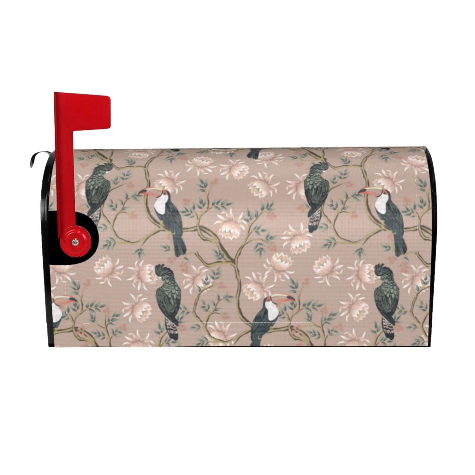 Mailbox Covers Magnetic Standard Size - Cute Toucan Parrot Flower ...