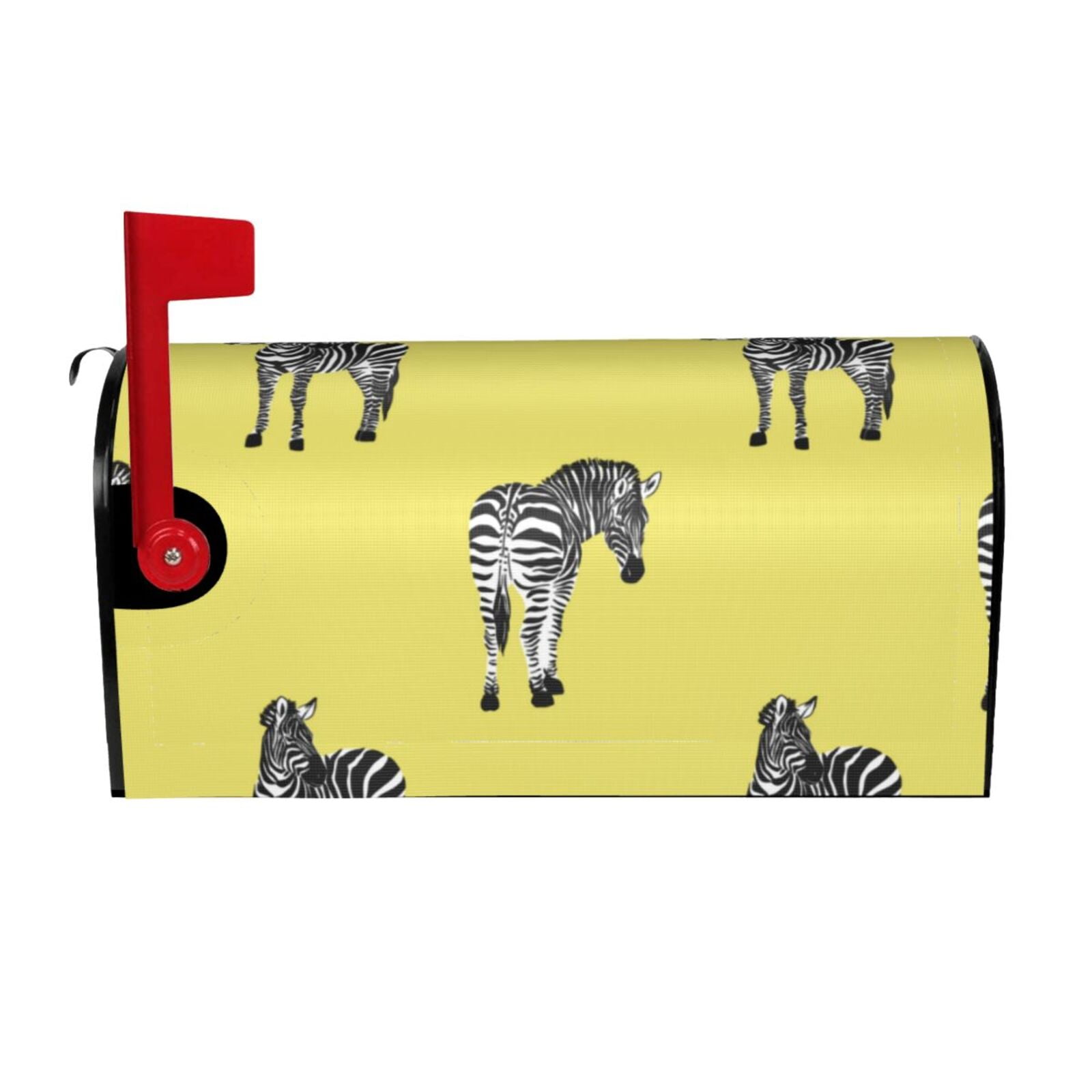 Mailbox Covers Magnetic Standard Size - Cute african zebra green ...