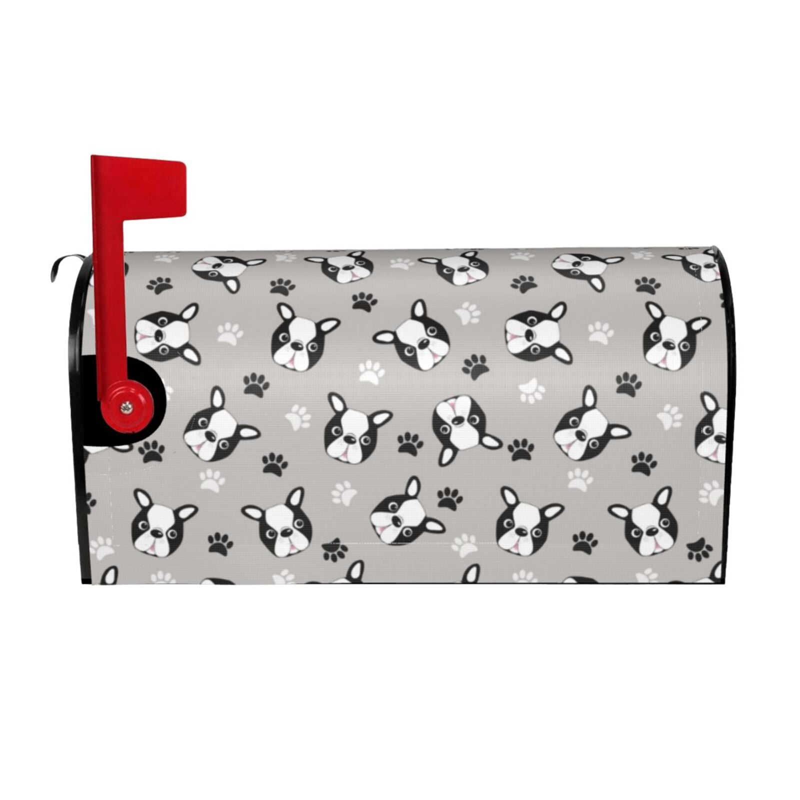 Mailbox Covers Magnetic Standard Size - Cute boston terrier puppy paw ...