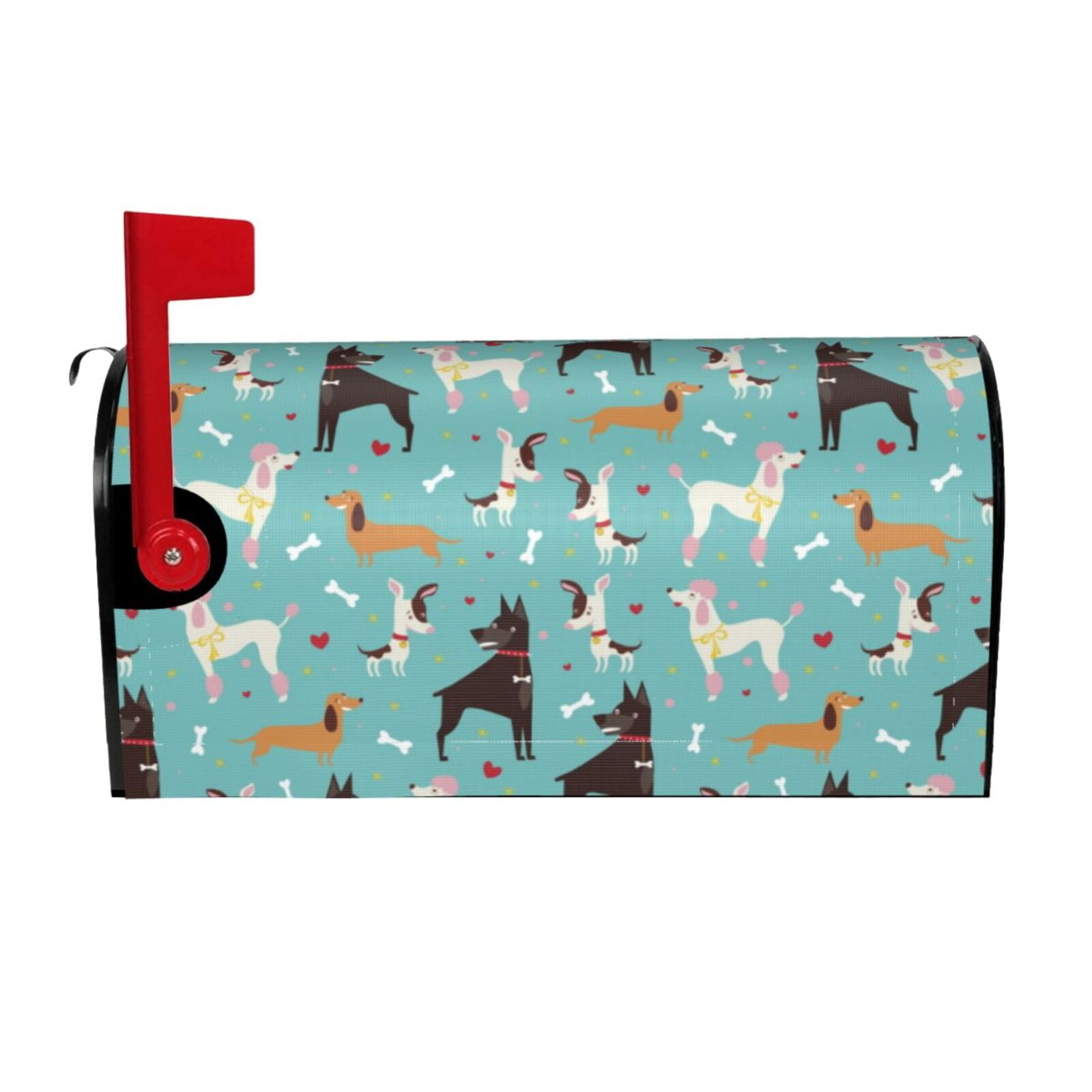 Mailbox Covers Magnetic Standard Size - Cute dog D Waterproof Mailbox ...